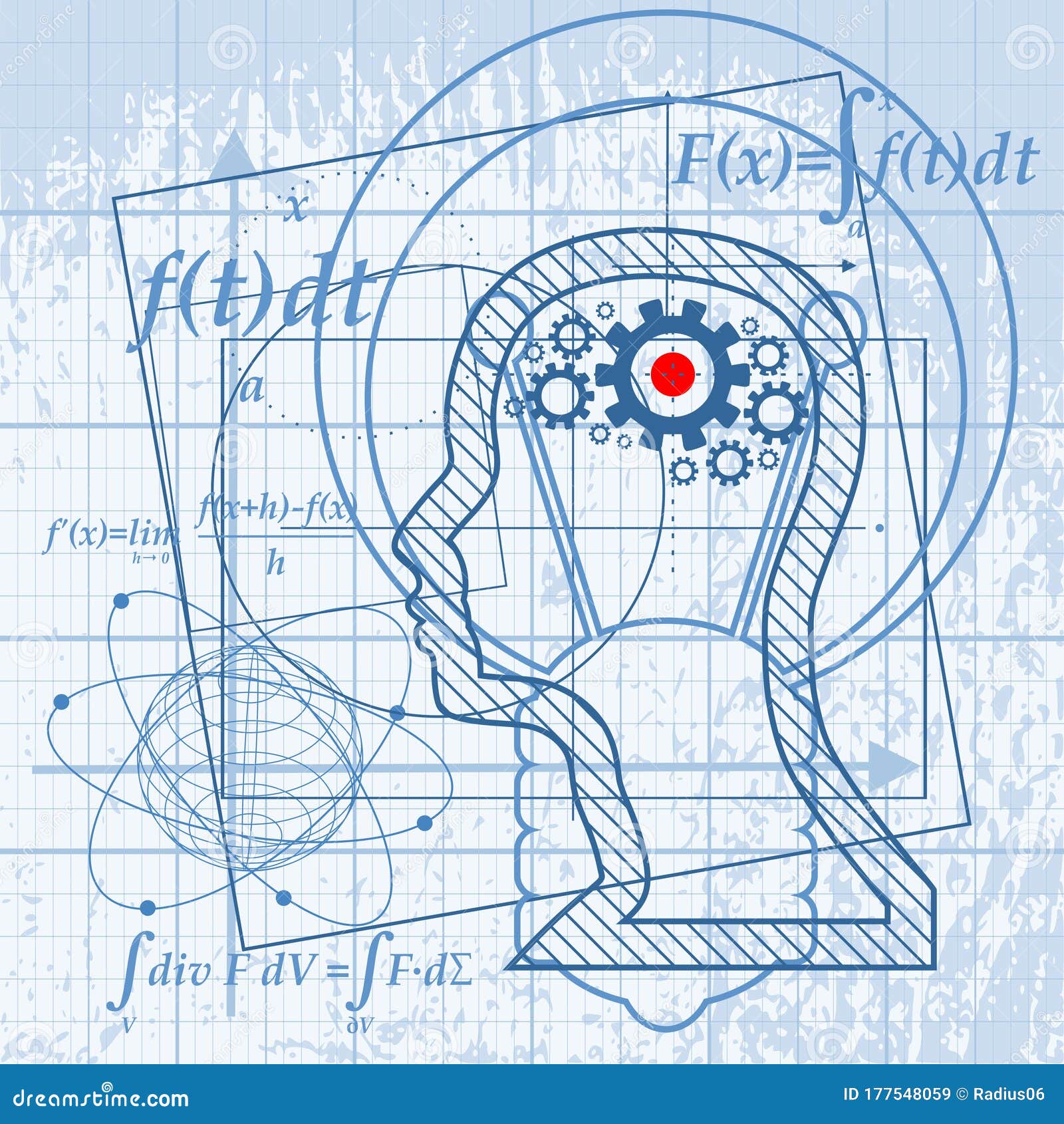 Drawn project concept stock vector. Illustration of machinery - 177548059