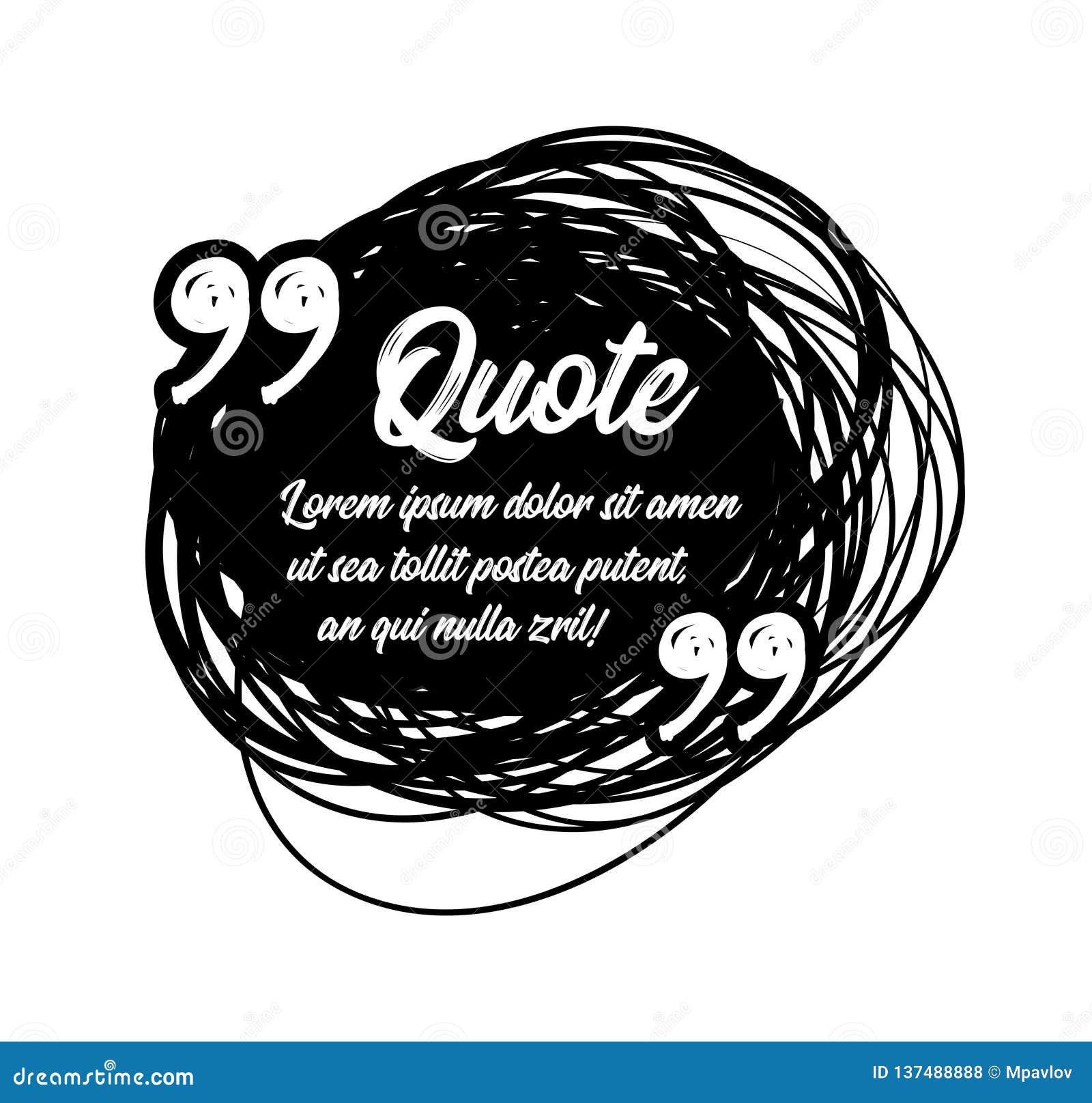 Drawn Quotes and a Frame To Highlight the Frame, Quotes and Other Text ...