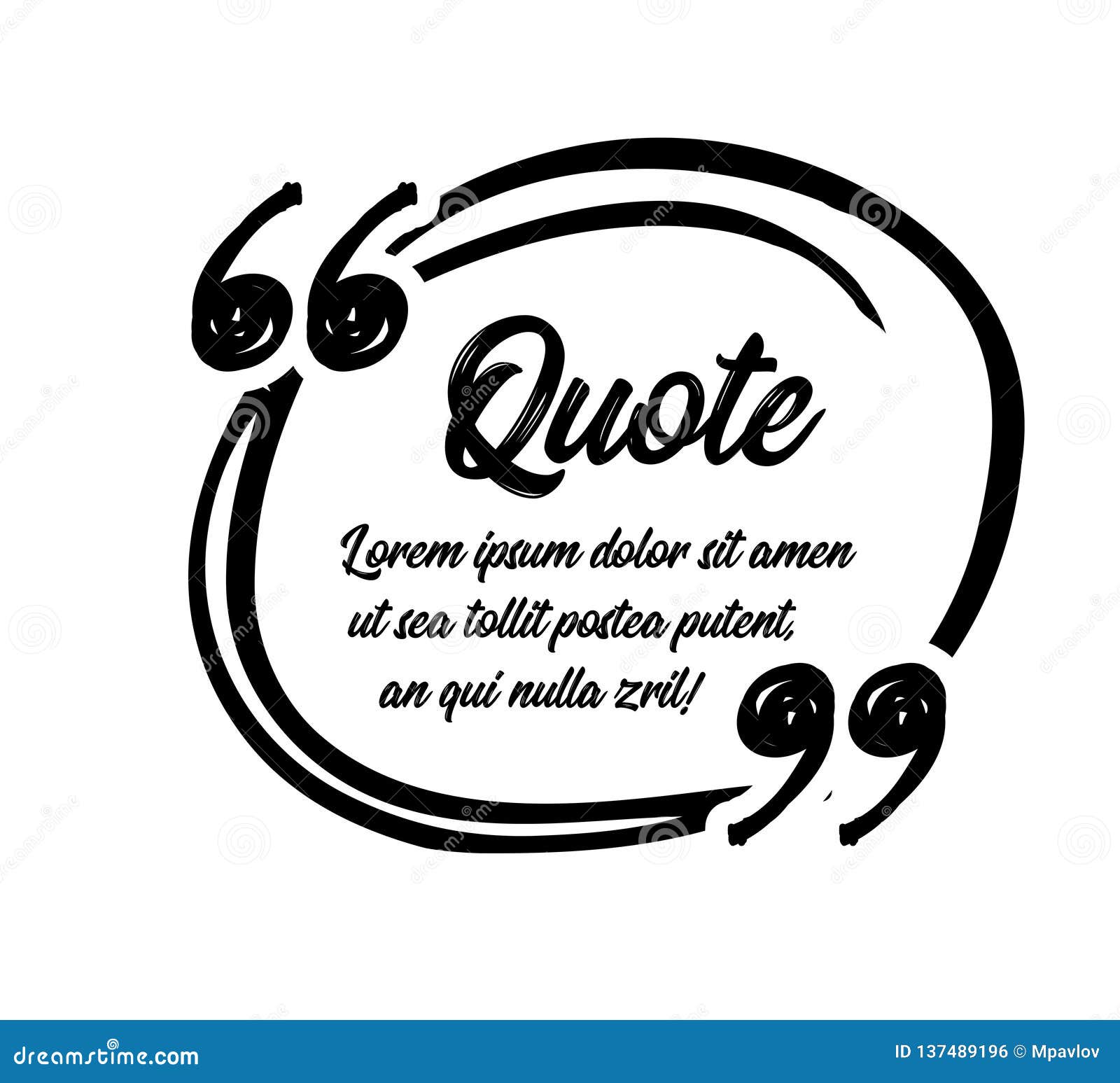 Drawn Quotes And A Frame Cartoon Vector | CartoonDealer.com #85429865