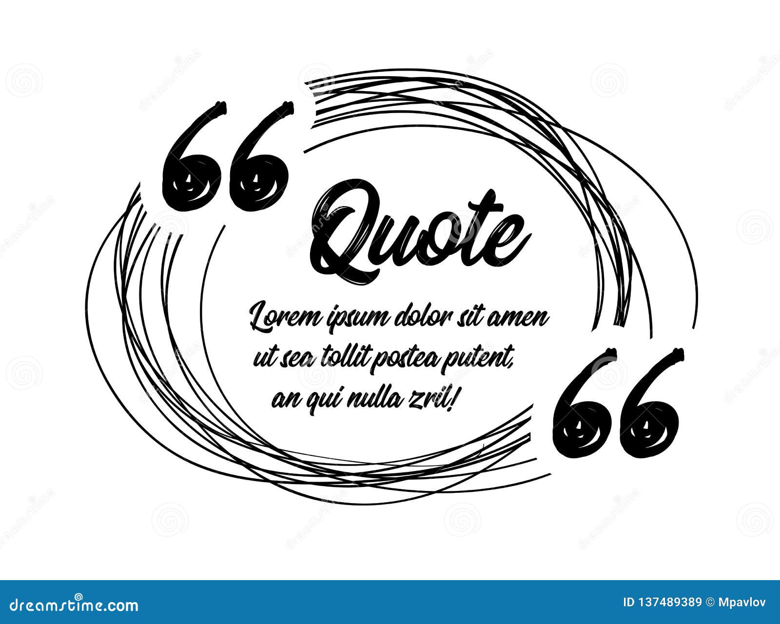 Drawn Quotes and a Frame To Highlight the Frame, Quotes and Other Text ...
