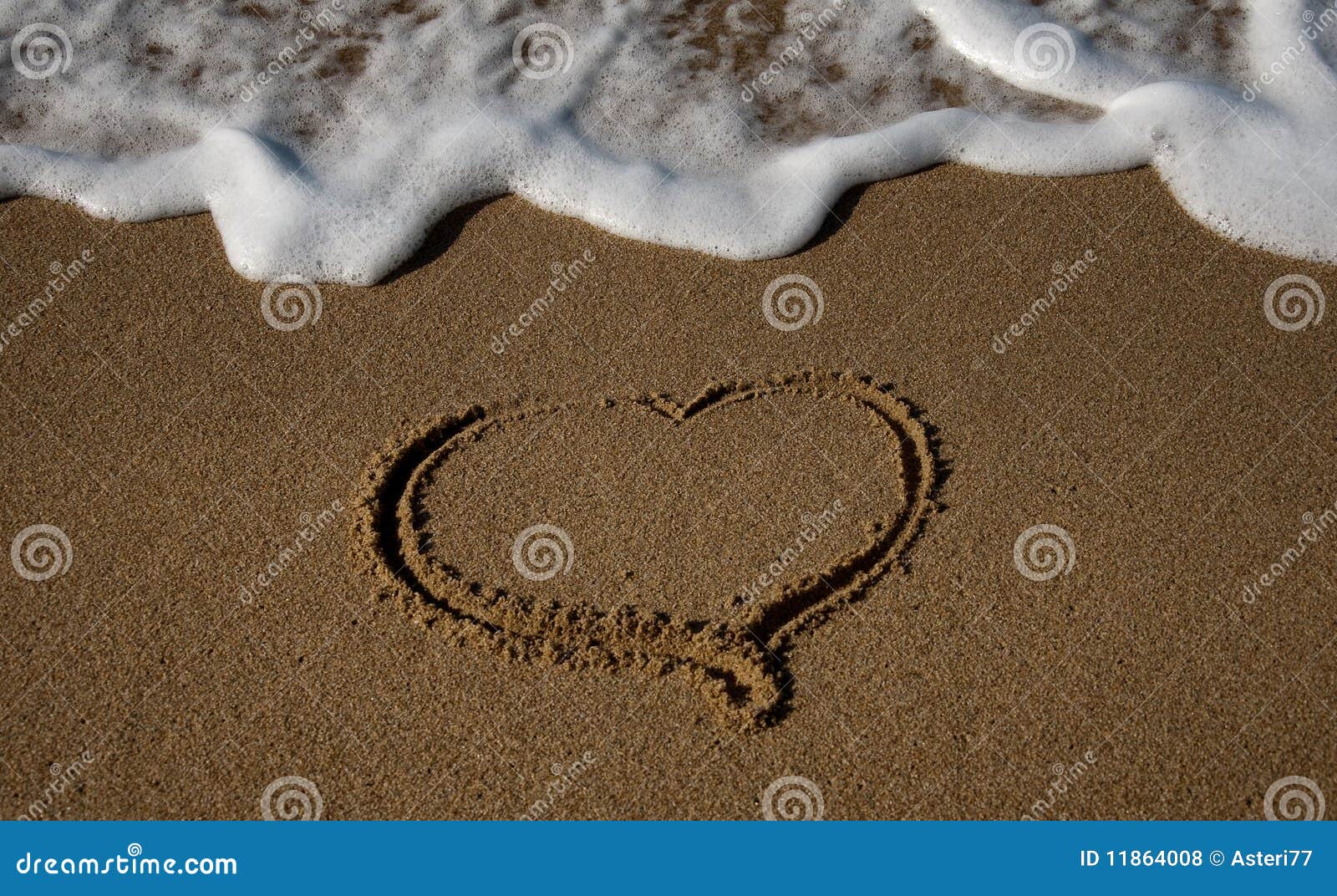 Sand Heart Using For Wallpaper Stock Photography | CartoonDealer.com ...