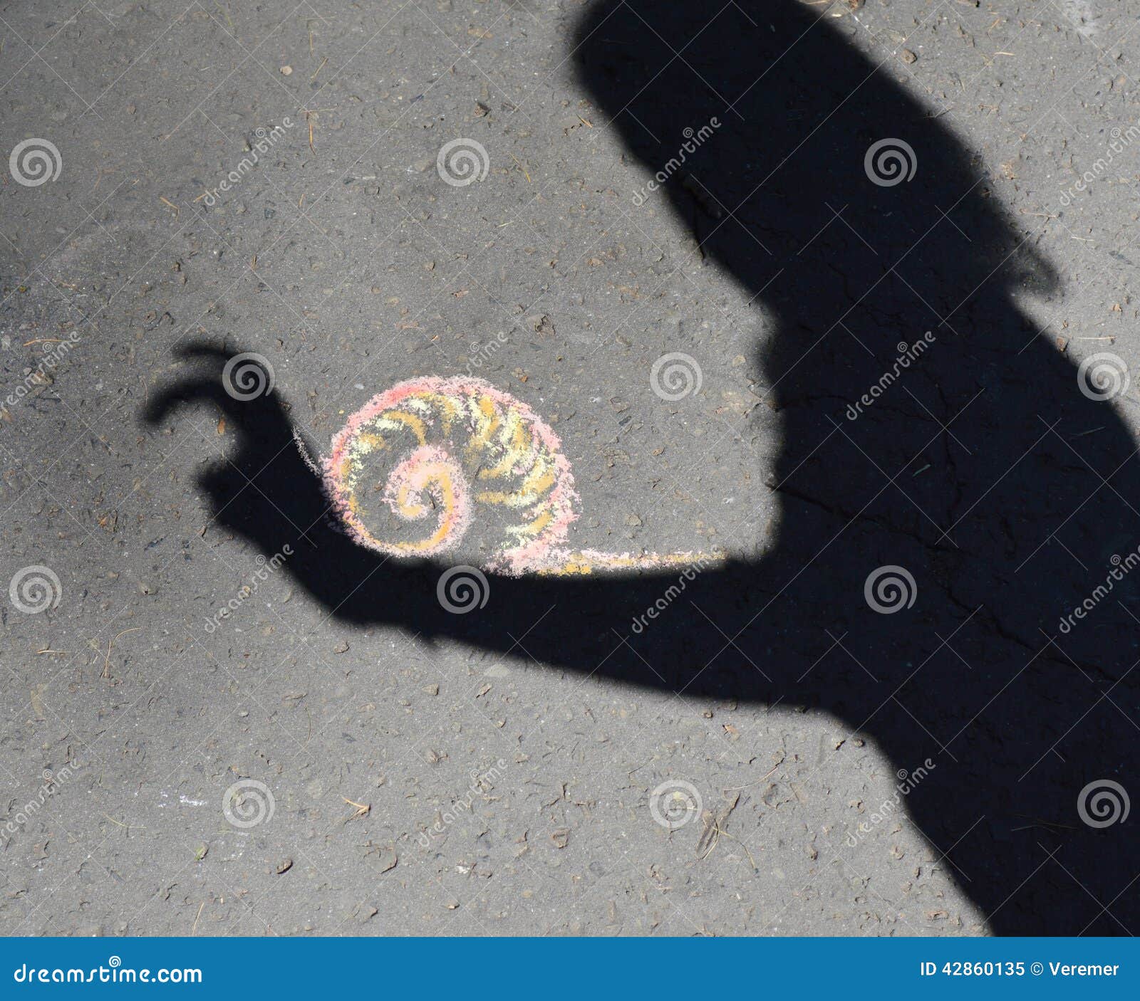 Drawn Snail Made Out of the Shadows Stock Image - Image of concepts ...