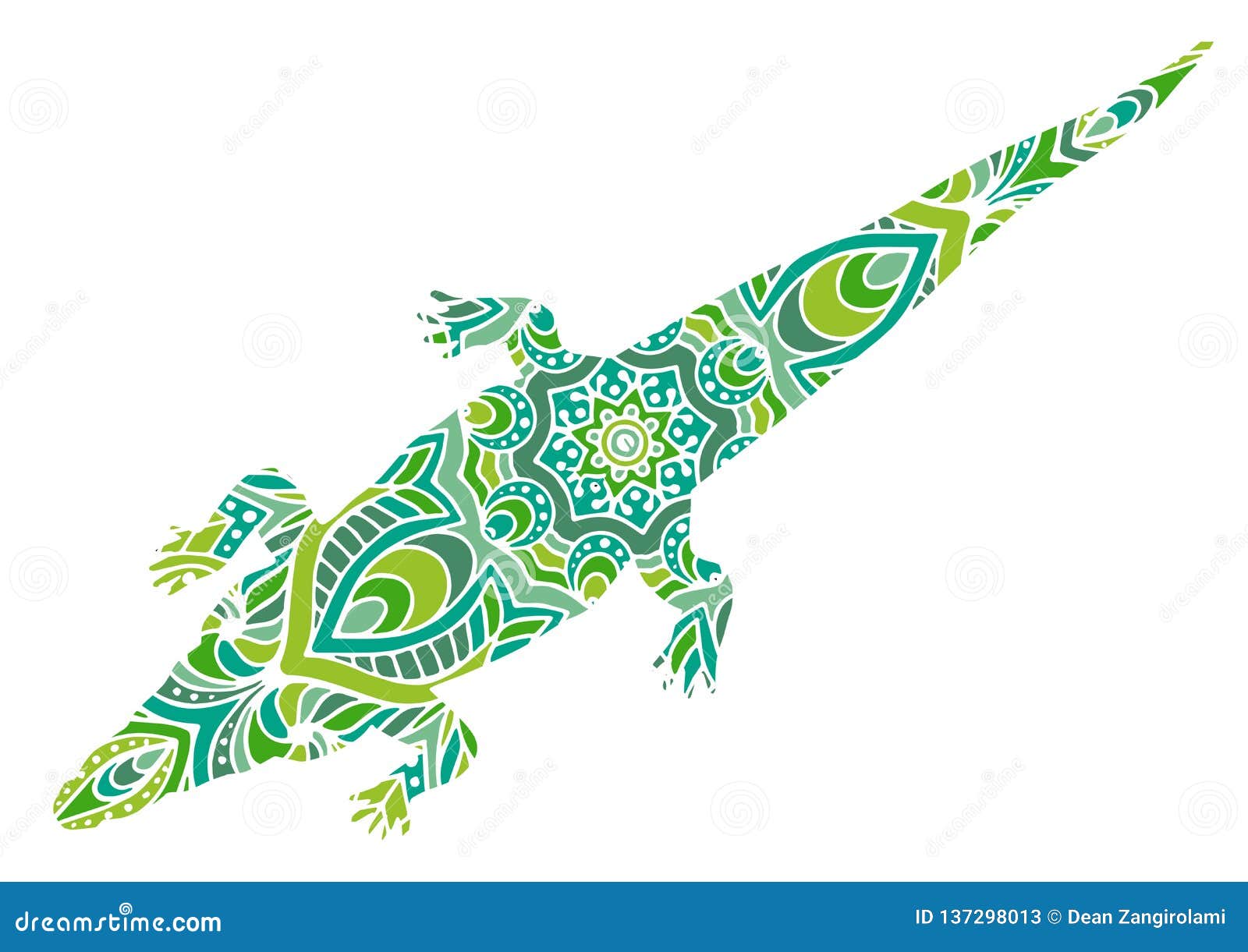 Hand Drawn Vector Illustration with Geometric and Floral Elements ...