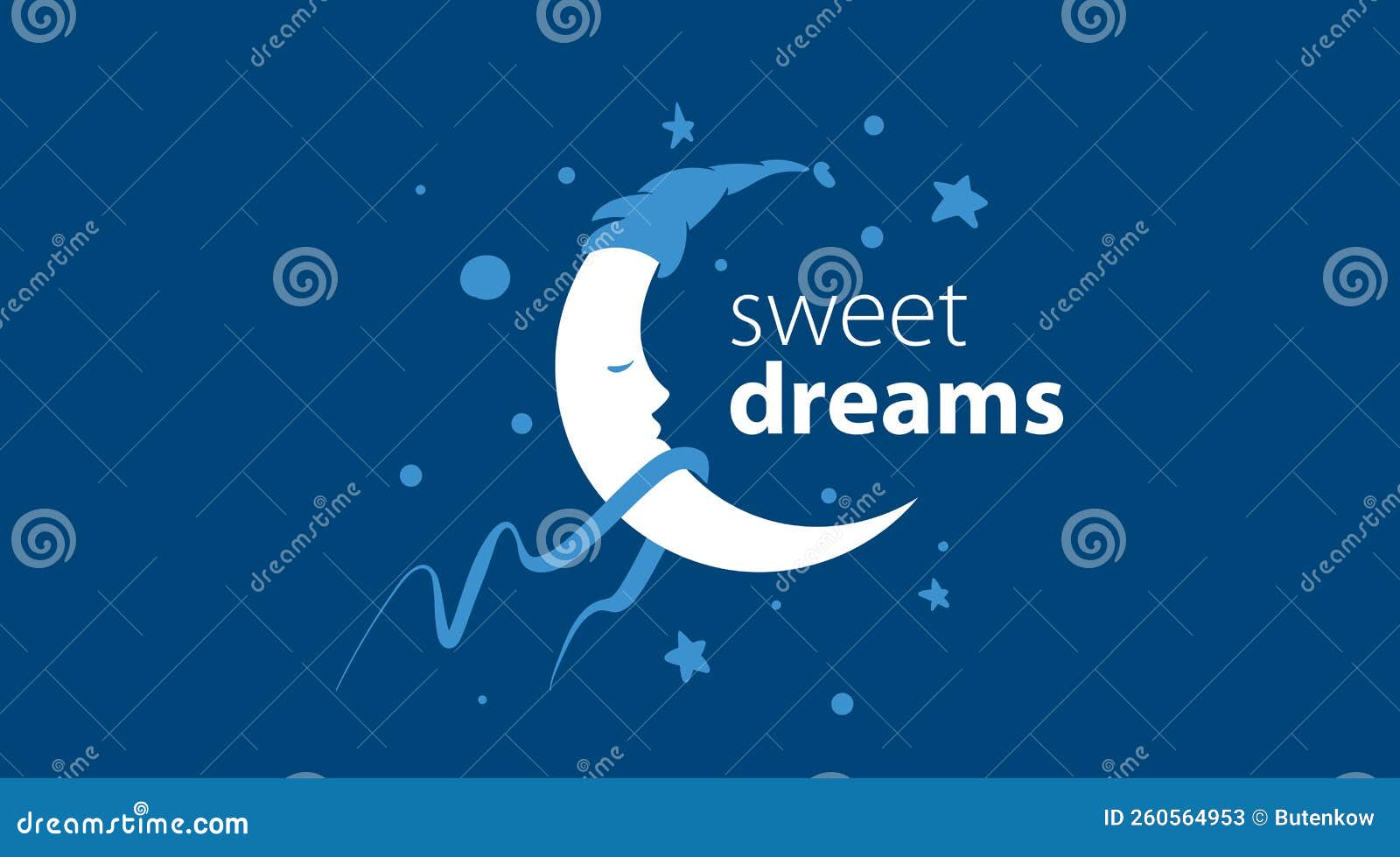Drawn Vector Logo for Sweet Dreams Stock Vector - Illustration of ...