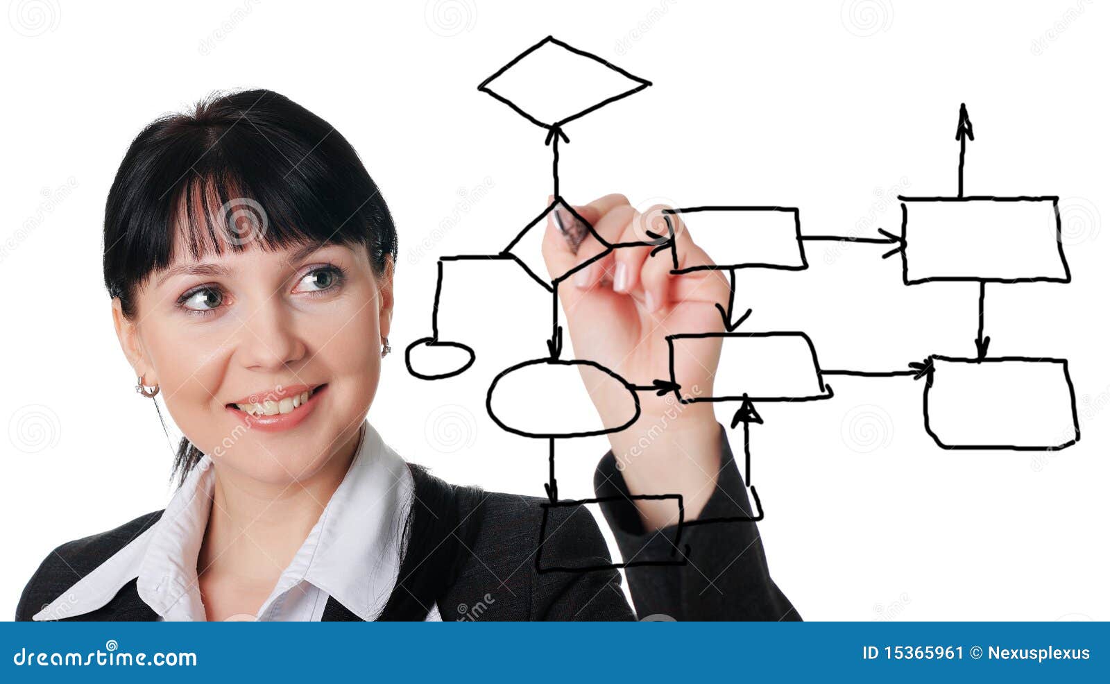 Draws a Graph on Transparent Glass Stock Image - Image of graph, plan ...