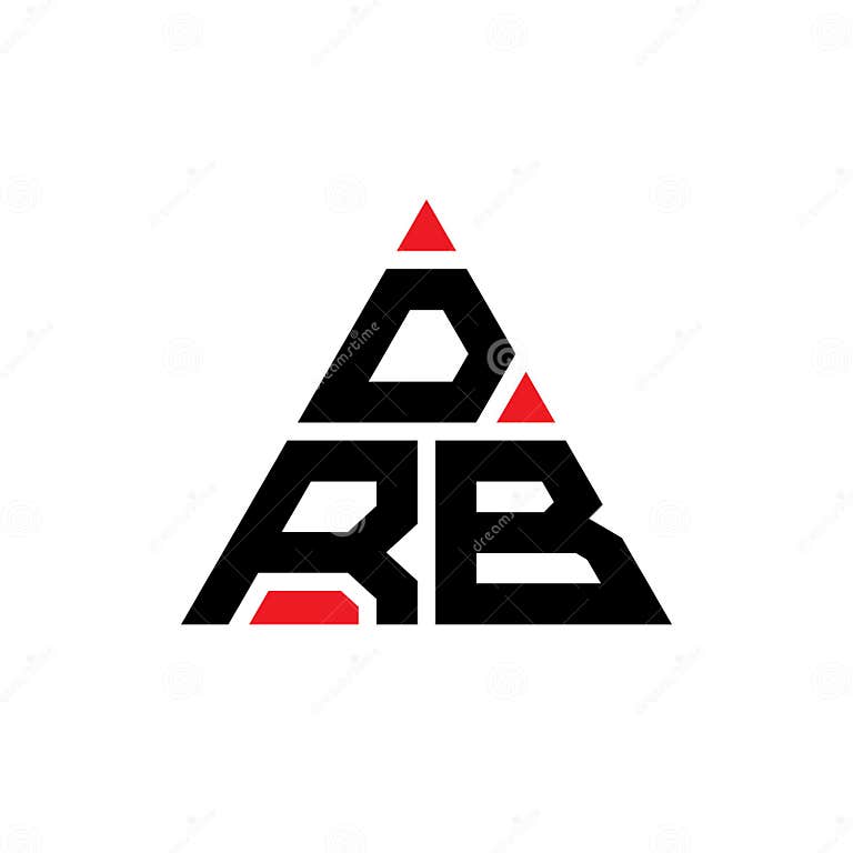 DRB Triangle Letter Logo Design with Triangle Shape. DRB Triangle Logo ...