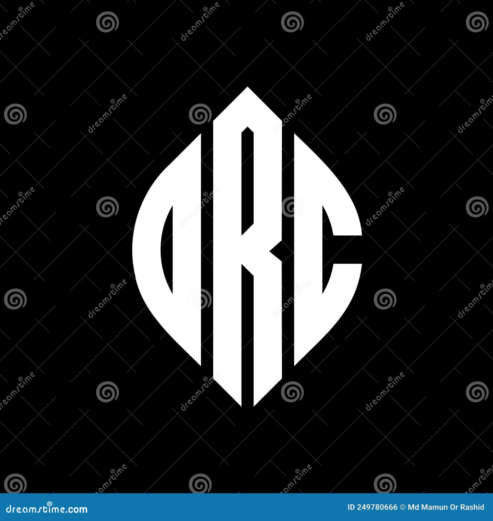 DRC Circle Letter Logo Design with Circle and Ellipse Shape. DRC ...