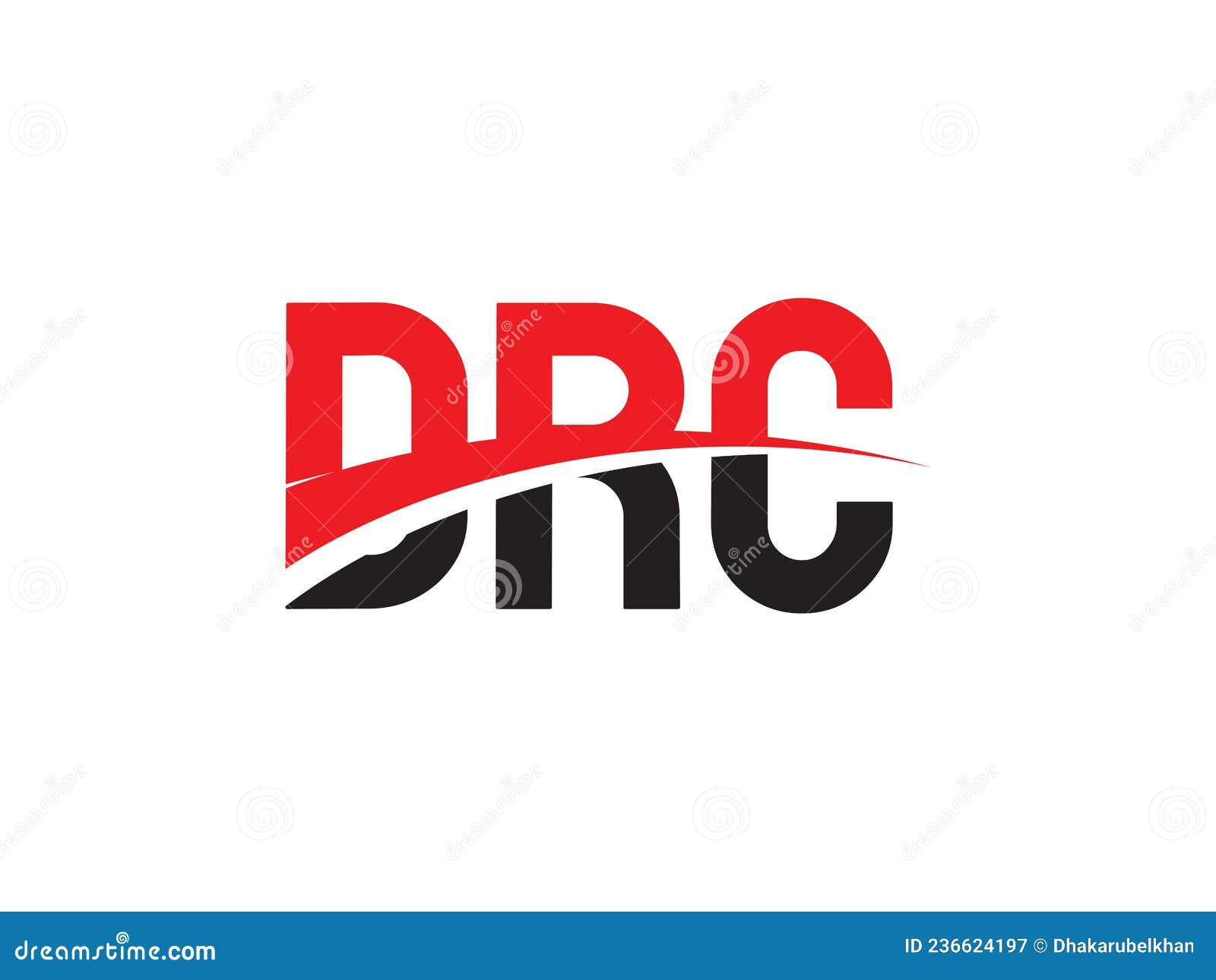 DRC Letter Initial Logo Design Vector Illustration Stock Vector ...