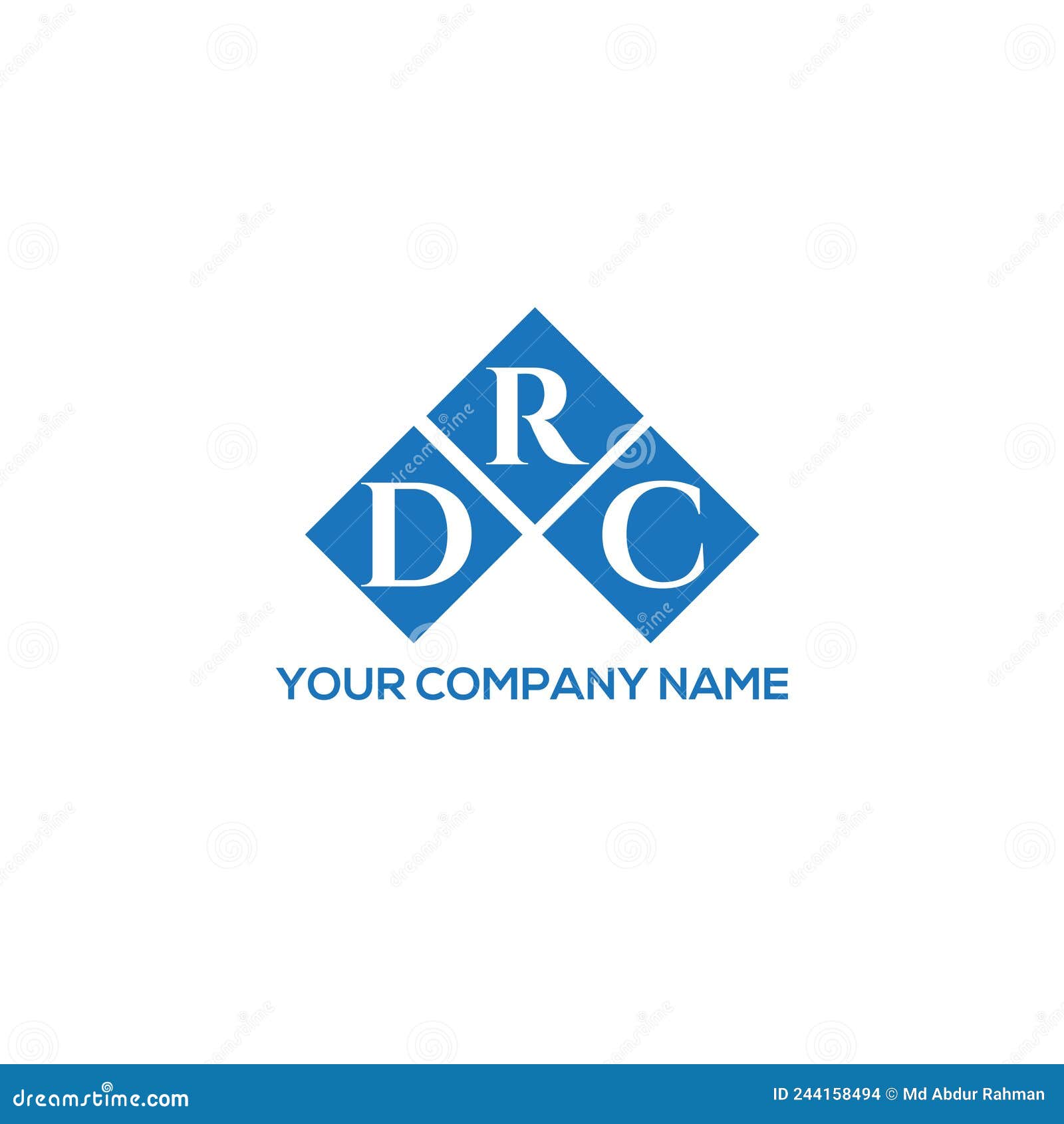 DRC Letter Logo Design On White Background. DRC Creative Initials ...