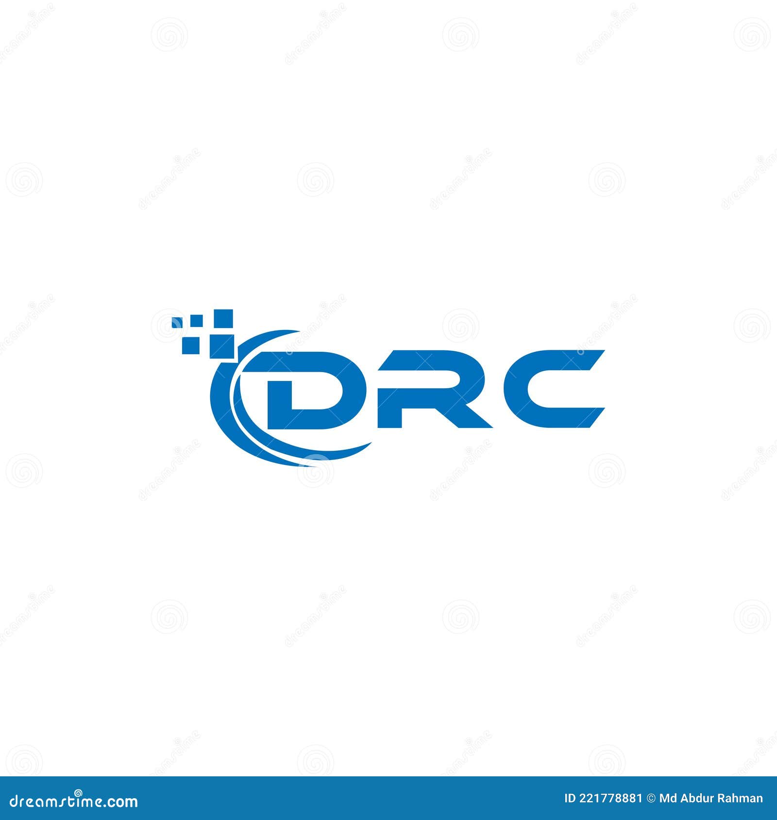 DRC Letter Logo Design On White Background. DRC Creative Initials ...