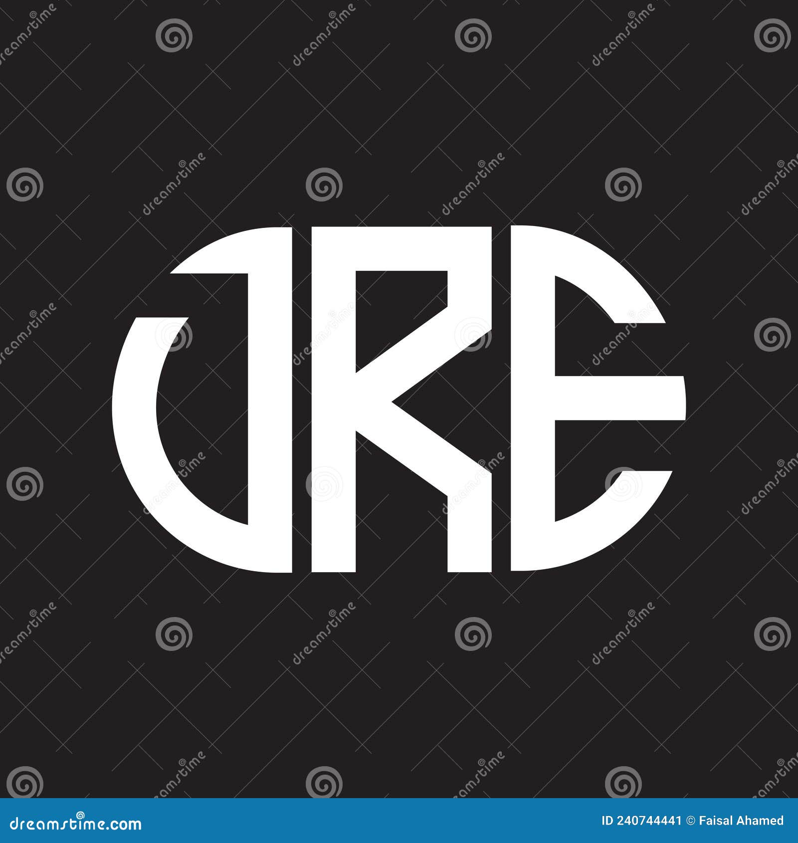 DRE Letter Logo Design on Black Background. DRE Creative Initials ...