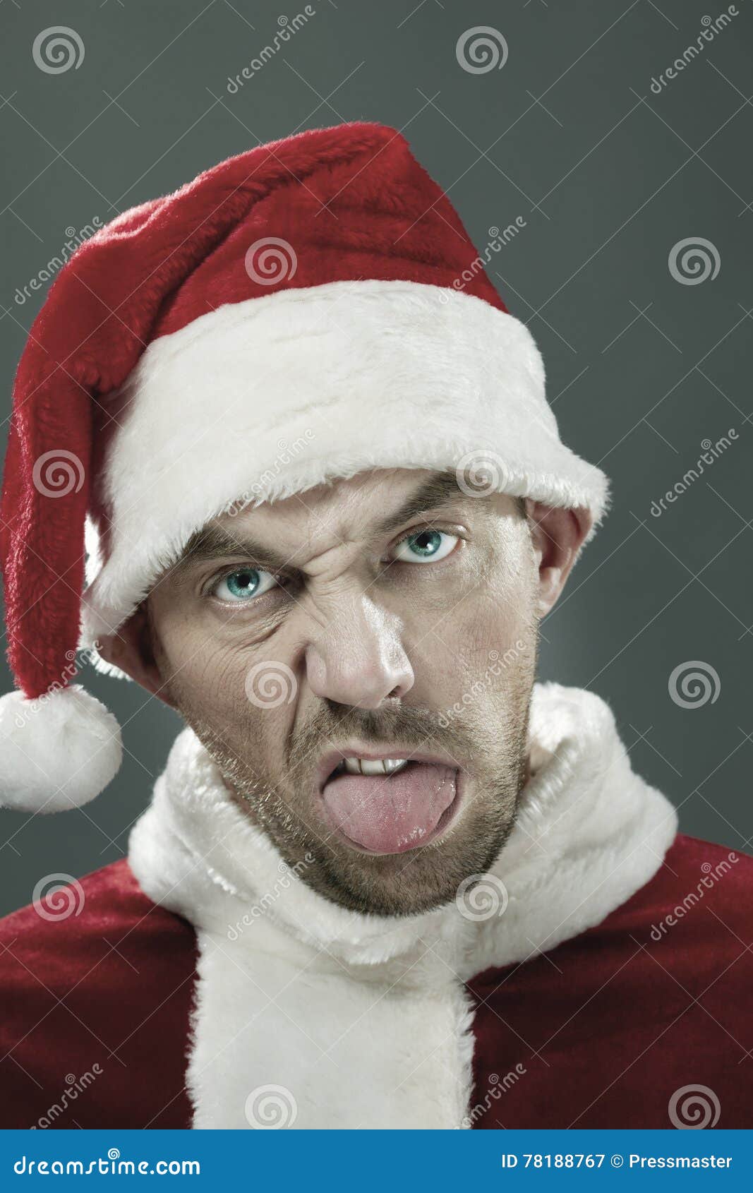 Dreadful Santa stock image. Image of holiday, background - 78188767