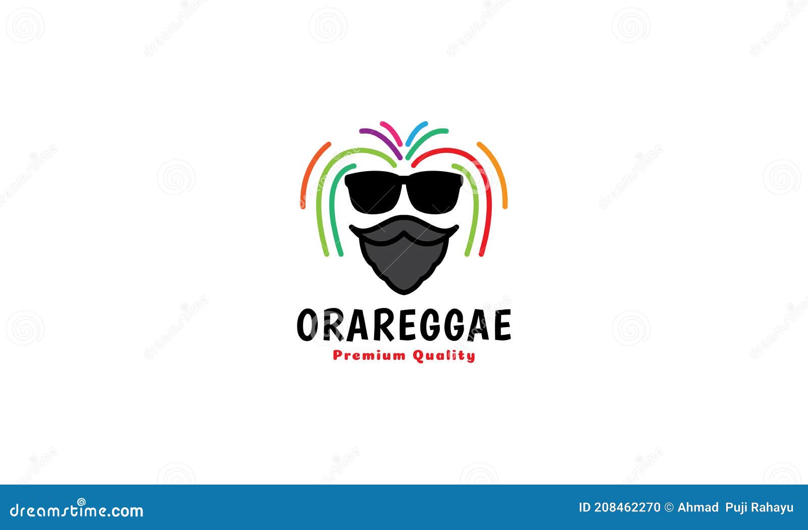 Dreadlocks Hair Man with Beard Head Logo Symbol Vector Icon Graphic ...