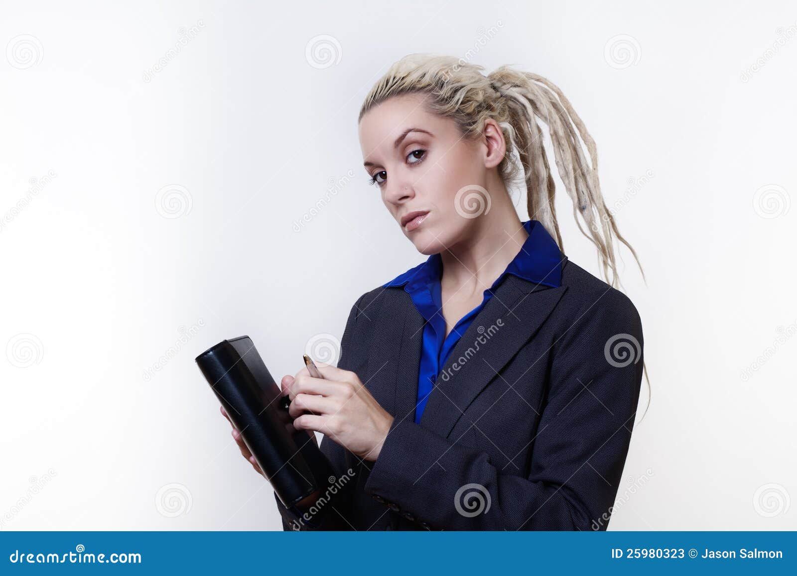 Dreadlocks at work stock image. Image of smile, executive - 25980323