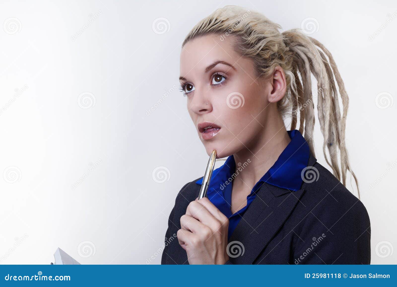 Dreadlocks at work stock photo. Image of executive, professional - 25981118