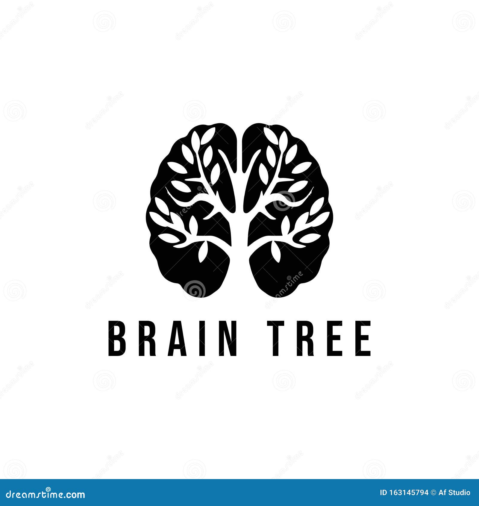 Brain Tree Creative Learning Logo Template Stock Vector - Illustration ...