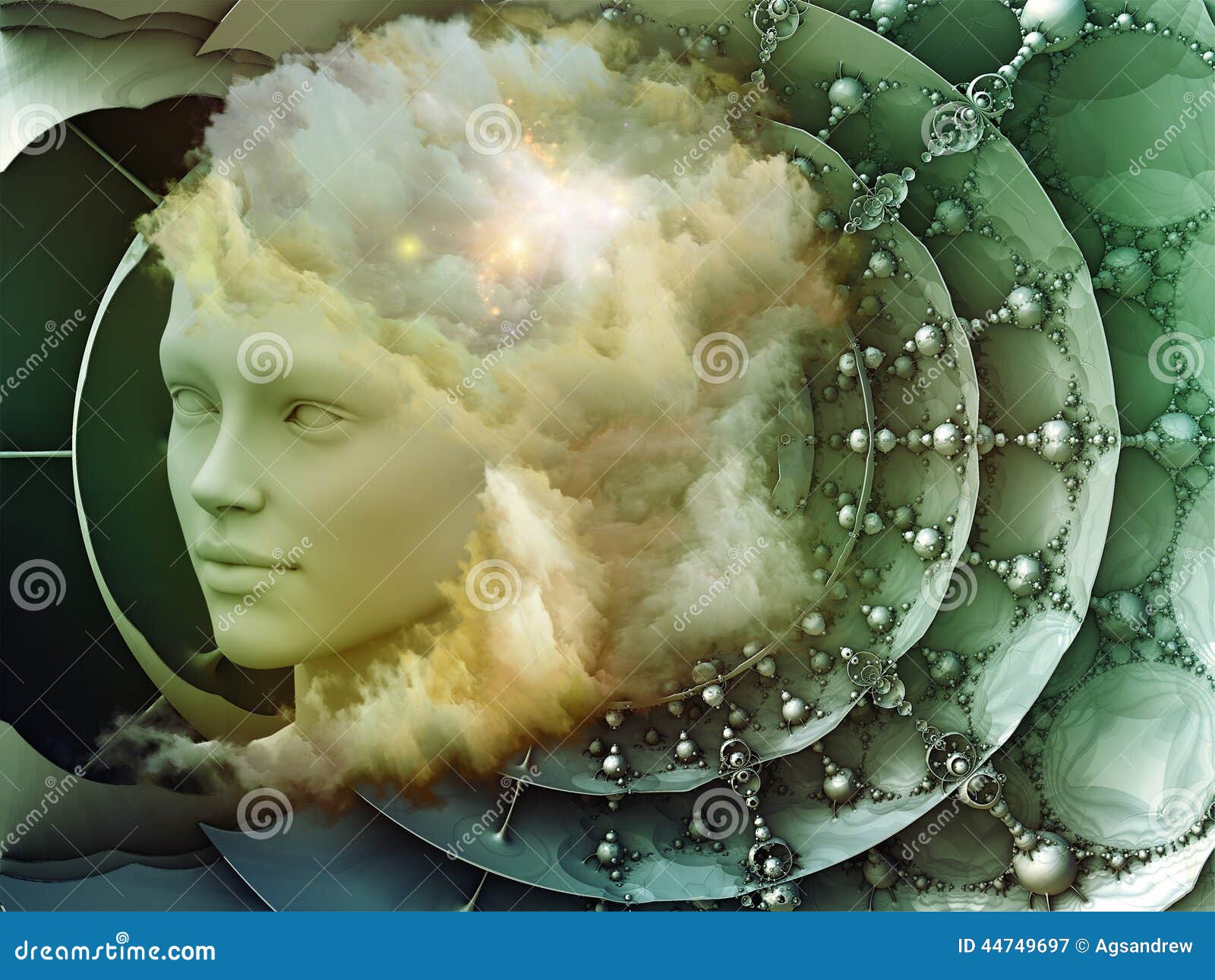 Dream Abstraction stock illustration. Illustration of artwork - 44749697