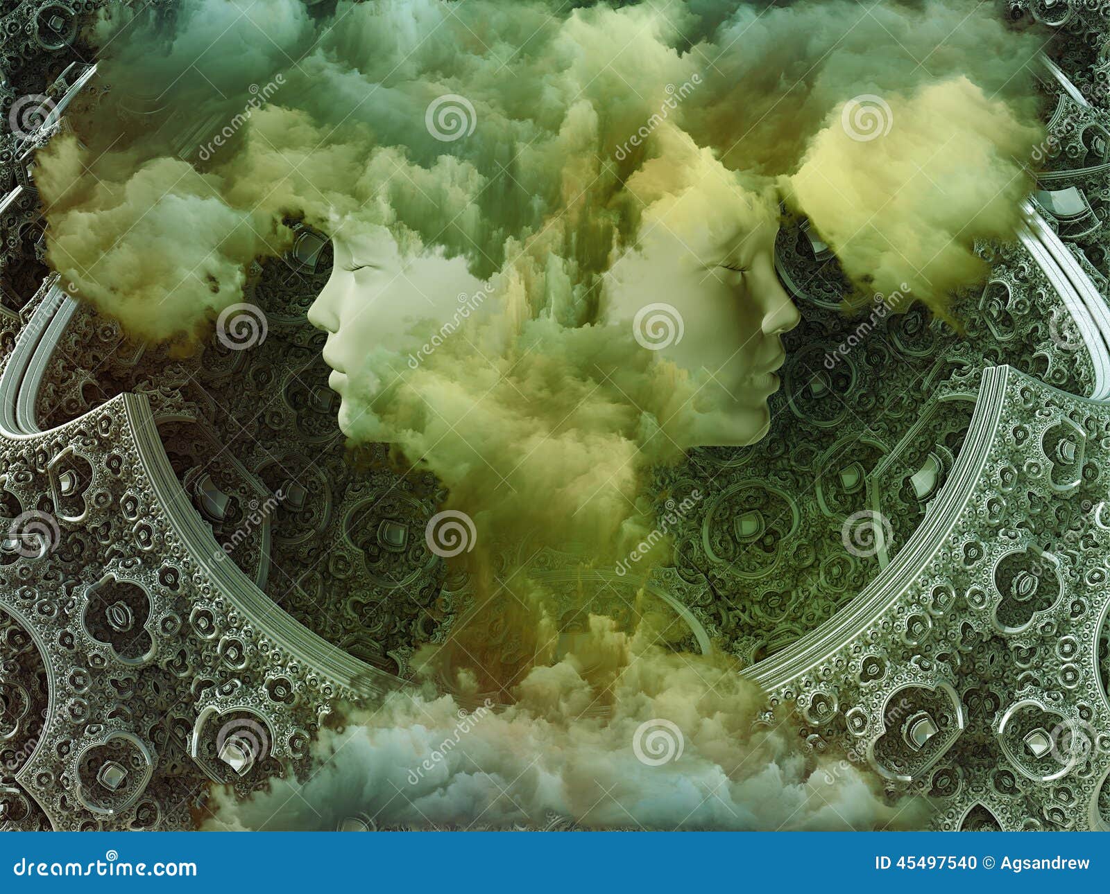 Dream Abstraction stock illustration. Illustration of eternity - 45497540