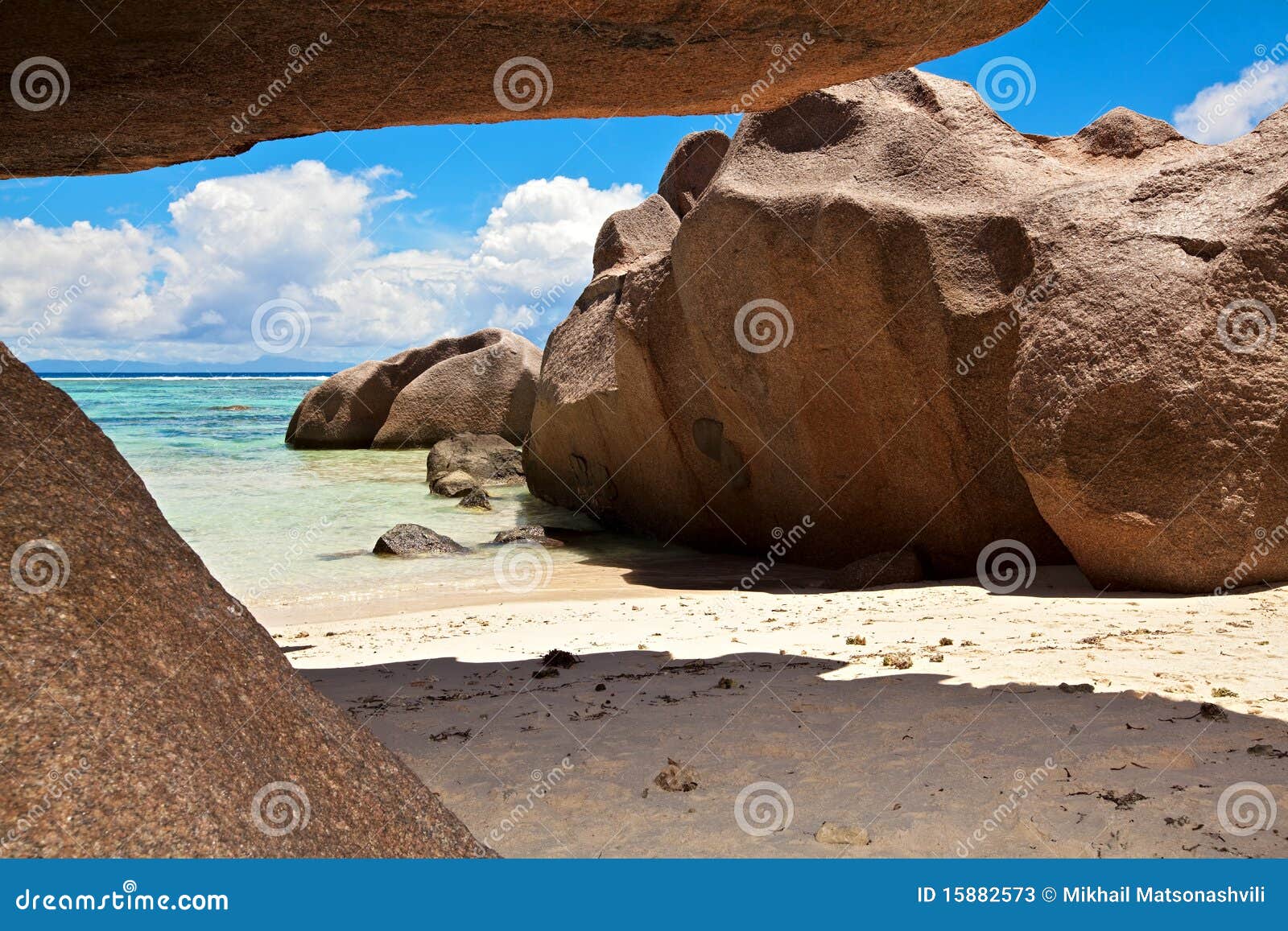 Dream beach stock image. Image of dream, sand, rock, huge - 15882573