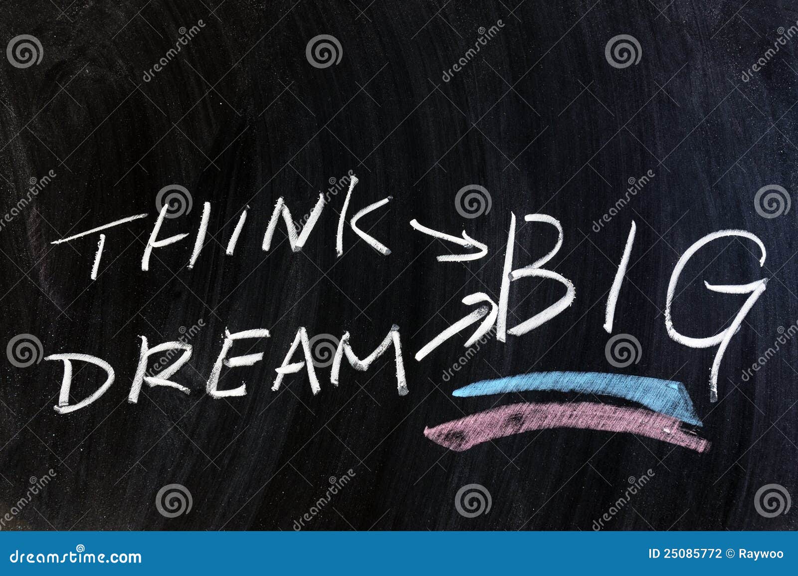 Dream big stock photo. Image of typography, slogan, inspiration - 25085772
