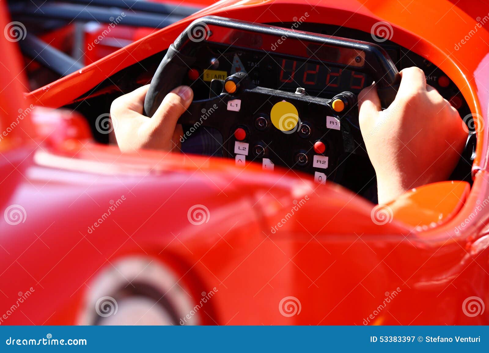The Dream Car Attached To a Simulator Stock Image - Image of ...