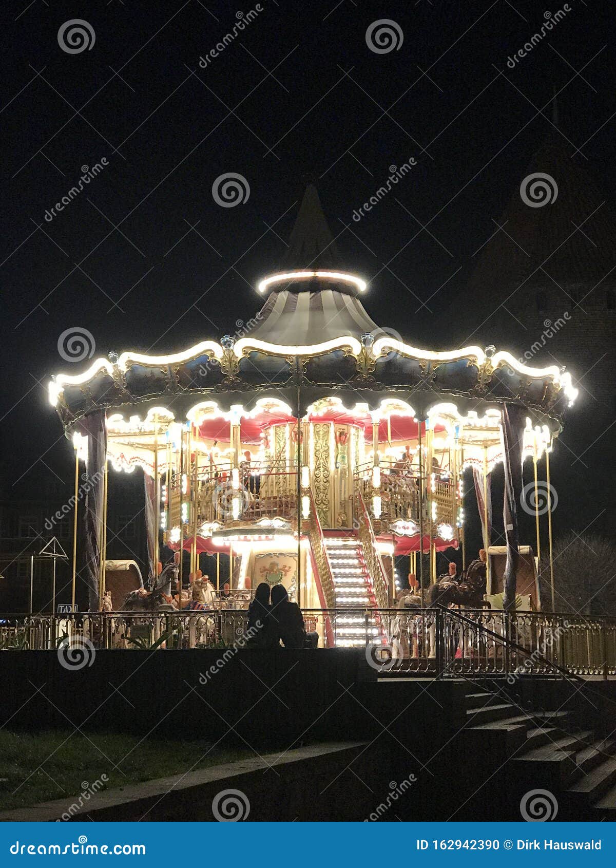 Dream carousel stock photo. Image of illuminated, dream - 162942390
