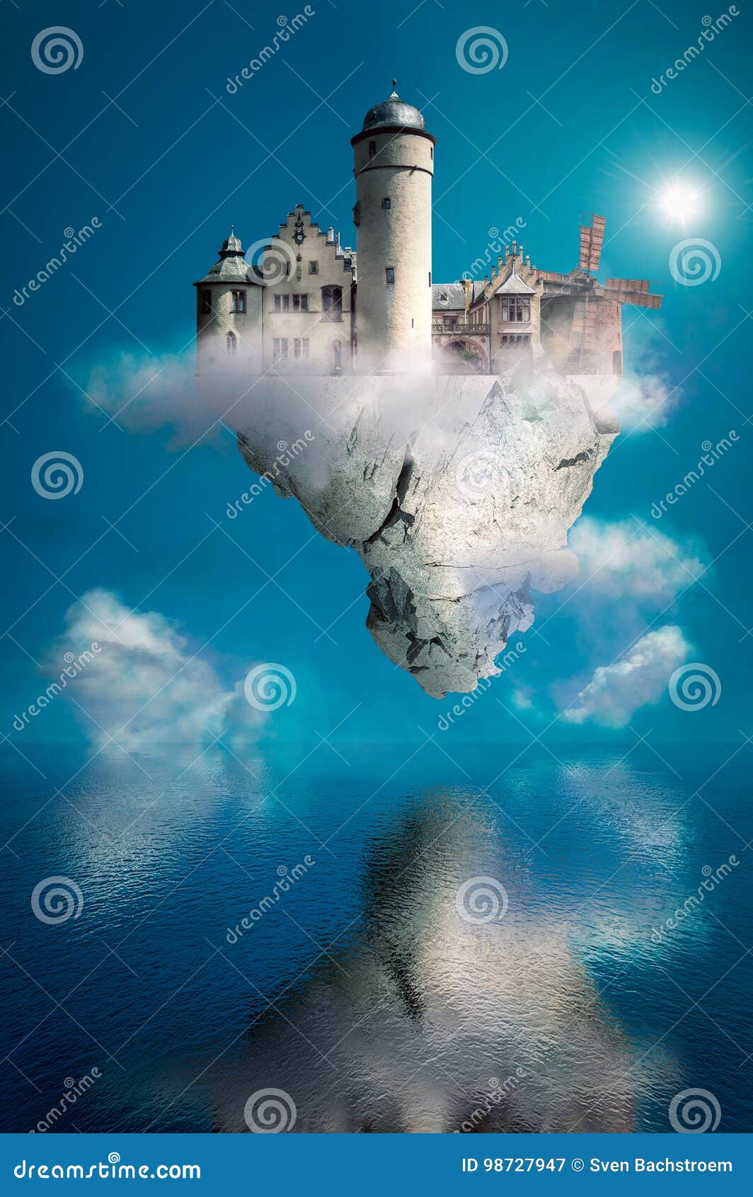 Dream castle stock image. Image of unattainable, inaccessible - 98727947