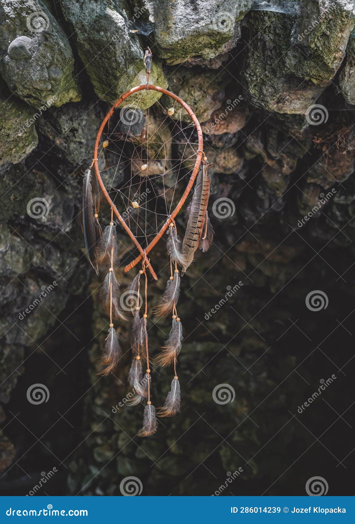Dream Catcher Above the Cave Entrance. Stock Image - Image of entrance ...