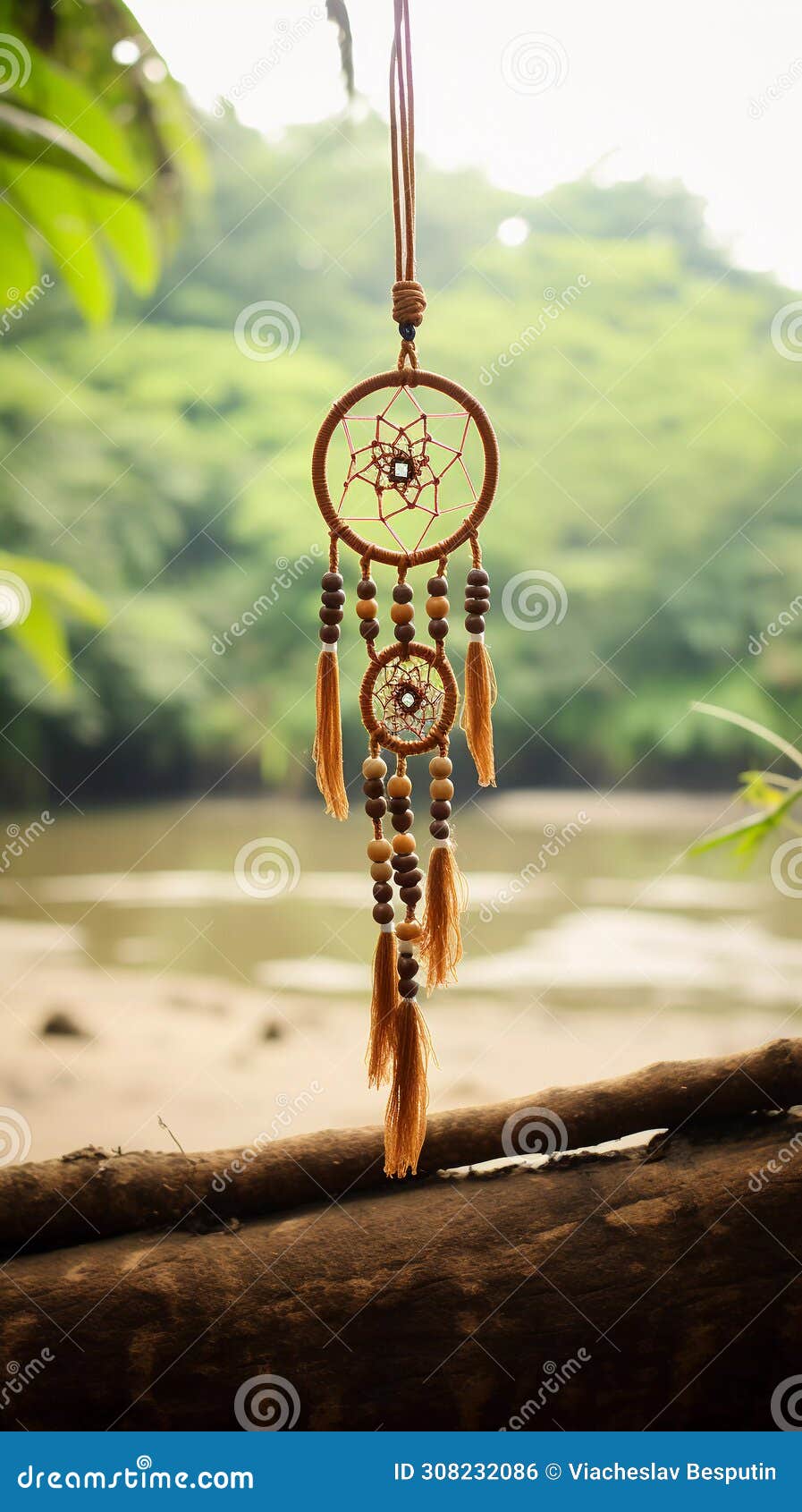 Dream Catcher in Open Nature. Stock Illustration - Illustration of ...
