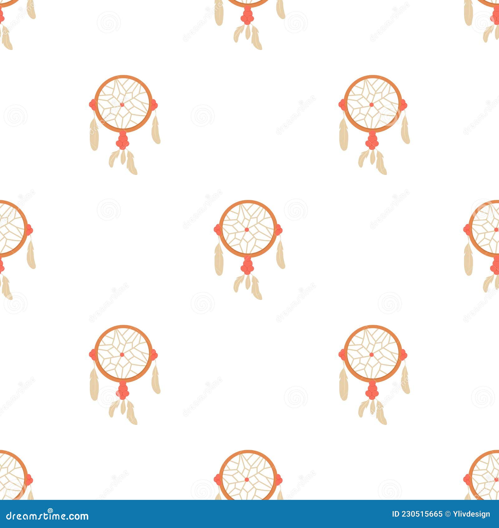 Dream Catcher Pattern Seamless Vector Stock Vector - Illustration of ...