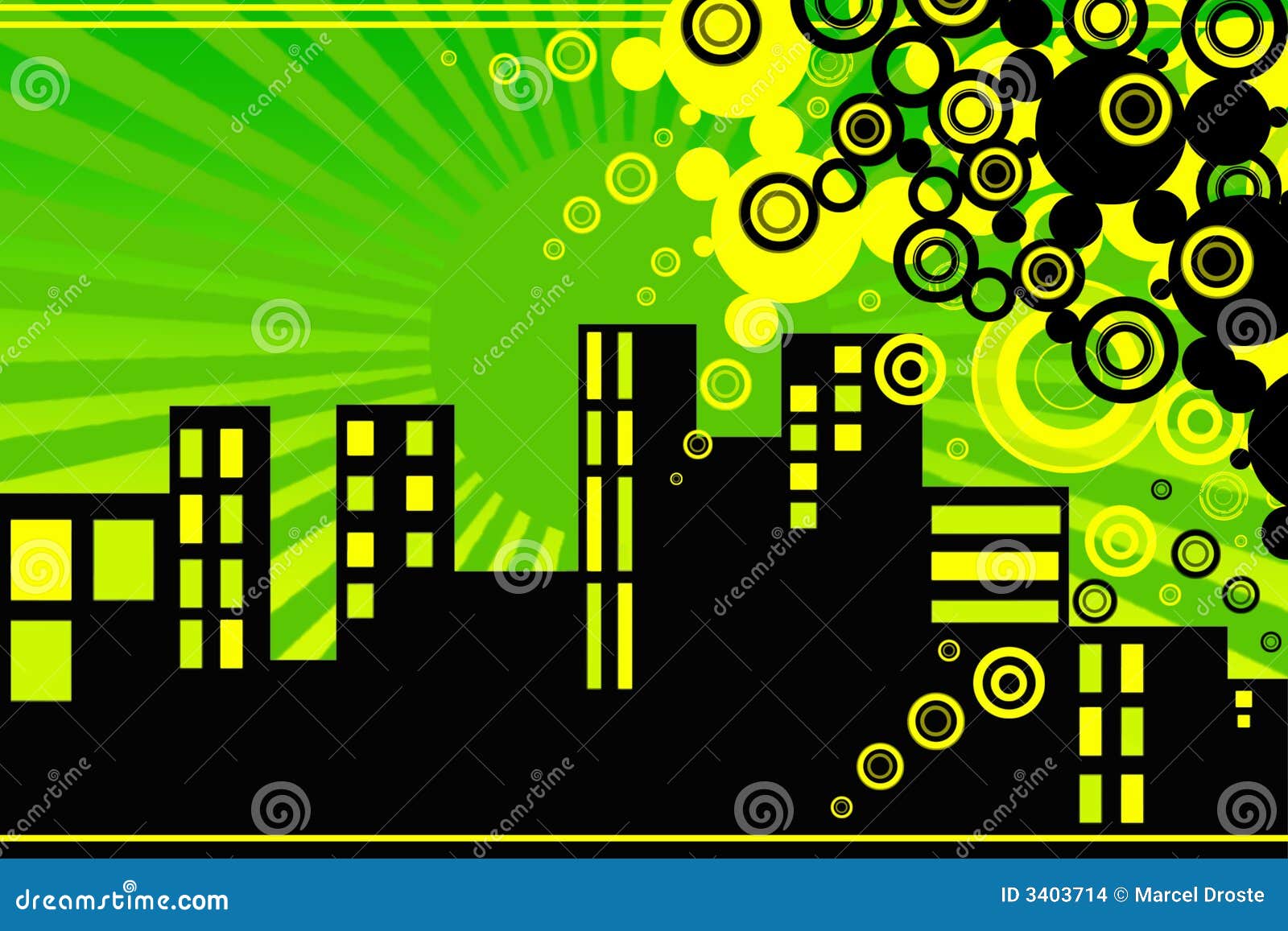 Dream City Vektor stock illustration. Illustration of windows - 3403714