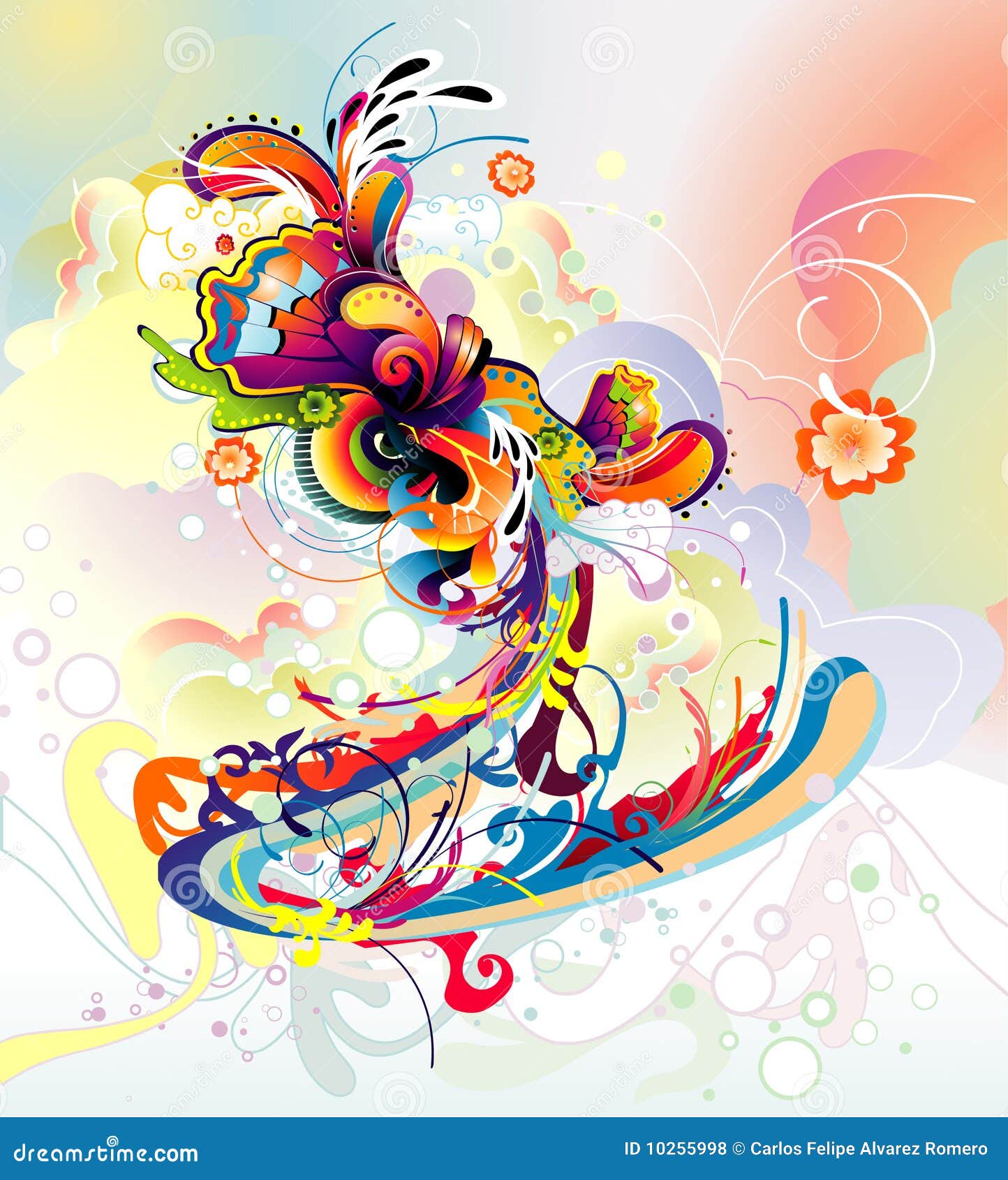 Dream composition stock vector. Illustration of gradient - 10255998