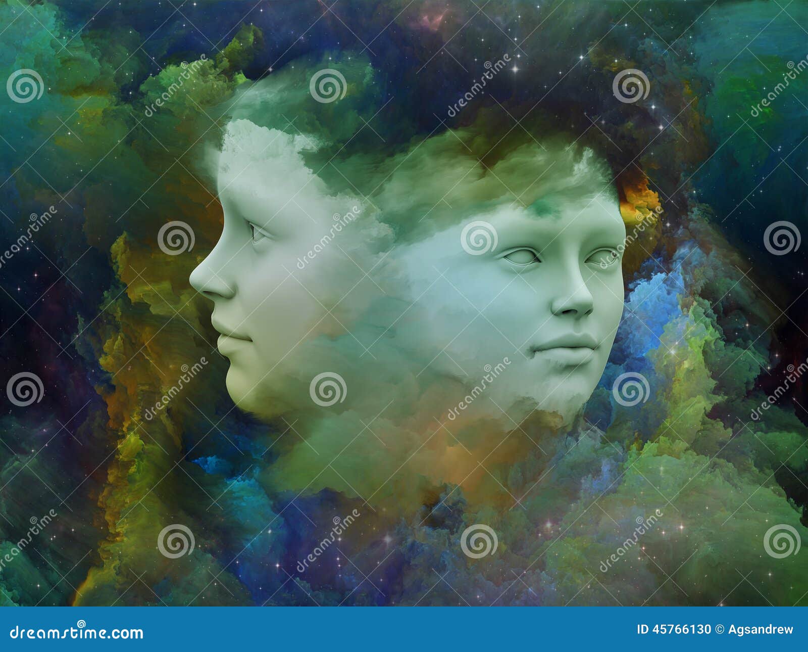 Dream Composition stock illustration. Illustration of idea - 45766130