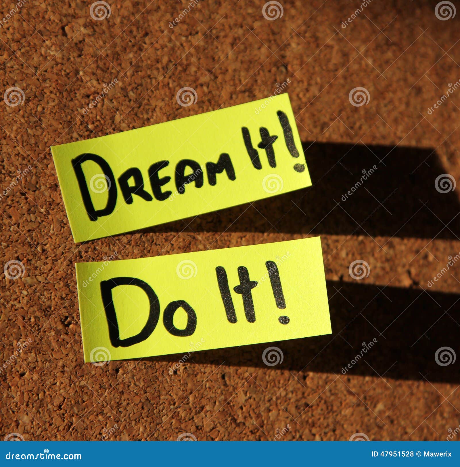 Dream it, do it! stock photo. Image of advice, motivation - 47951528