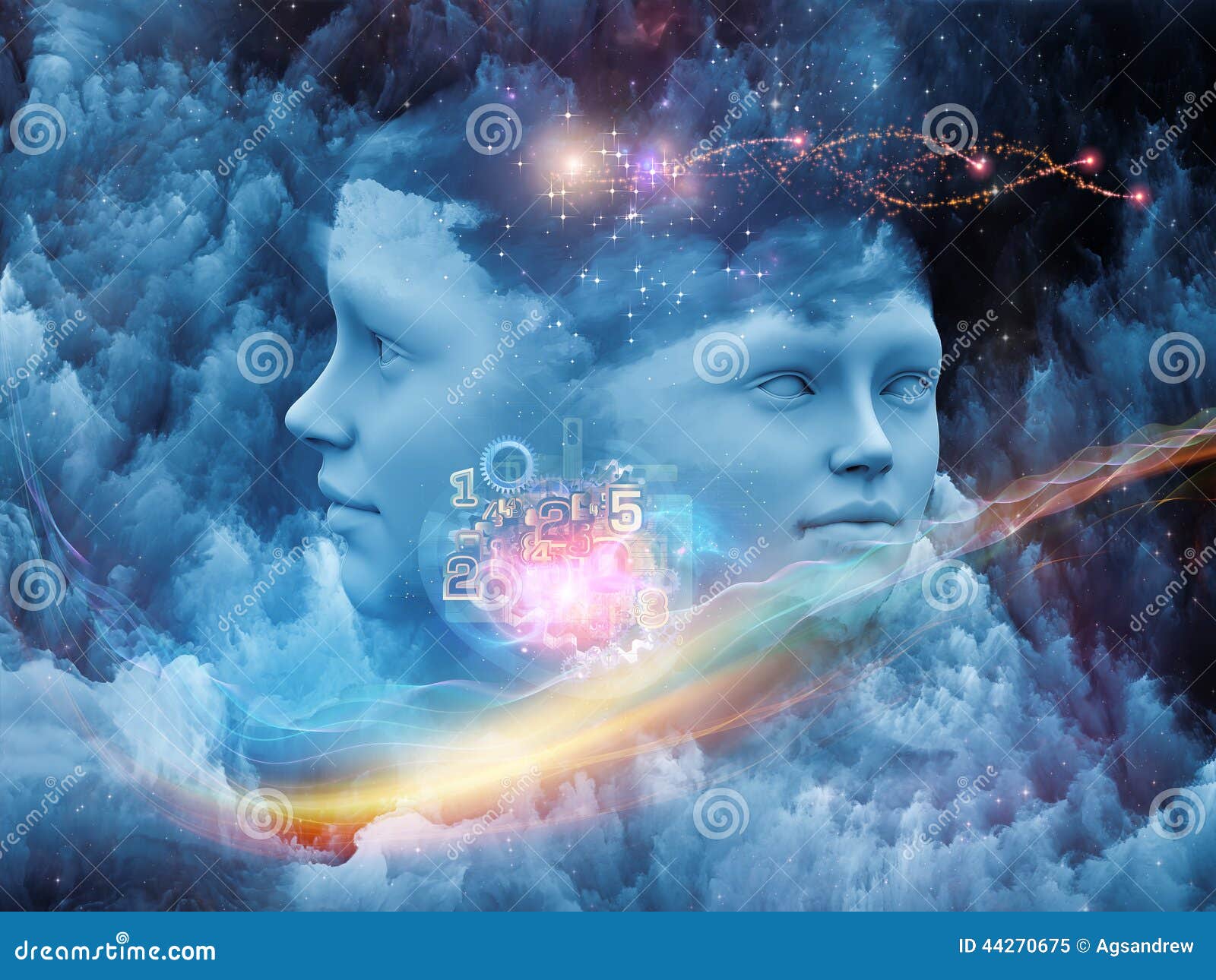 Dream Energy stock illustration. Illustration of dali - 44270675