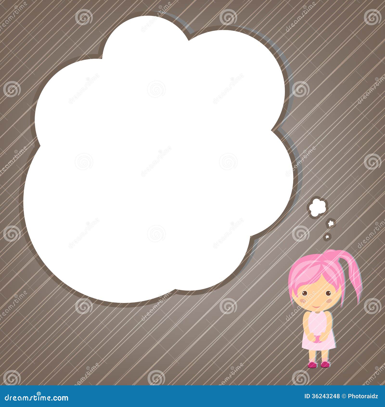 Dream girl cartoon stock vector. Illustration of lifestyle - 36243248