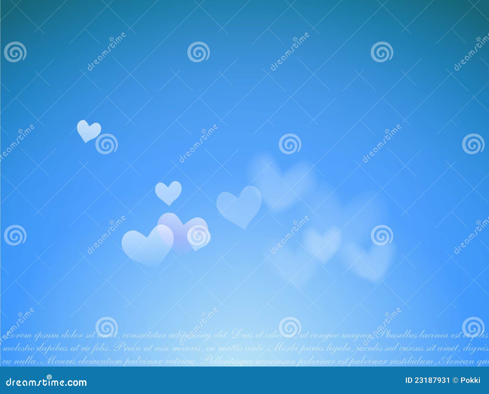 Dream with hearts. stock vector. Illustration of background - 23187931