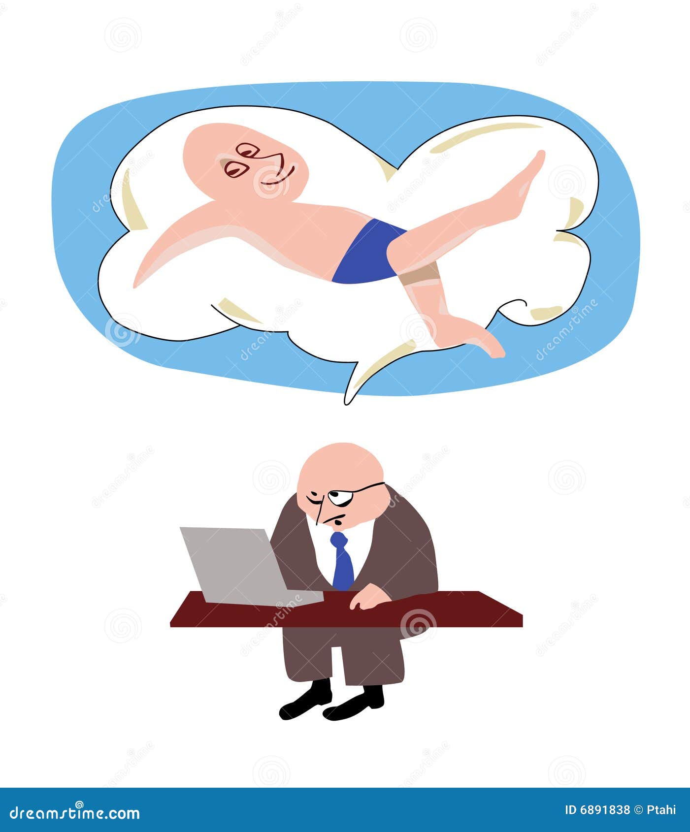 Dream of holiday stock vector. Illustration of heat, business - 6891838