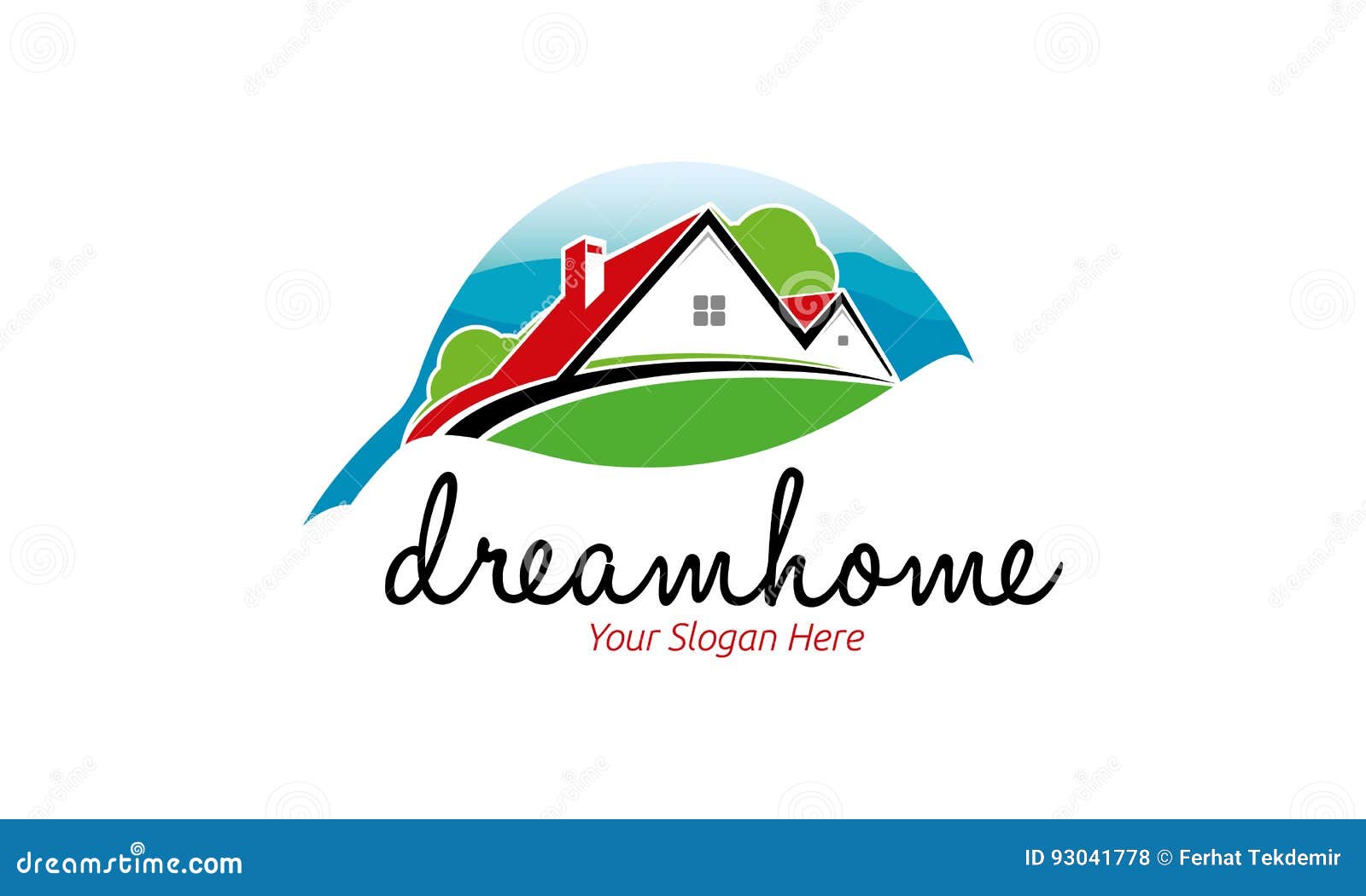 Dream Home Logo stock illustration. Illustration of dream - 93041778