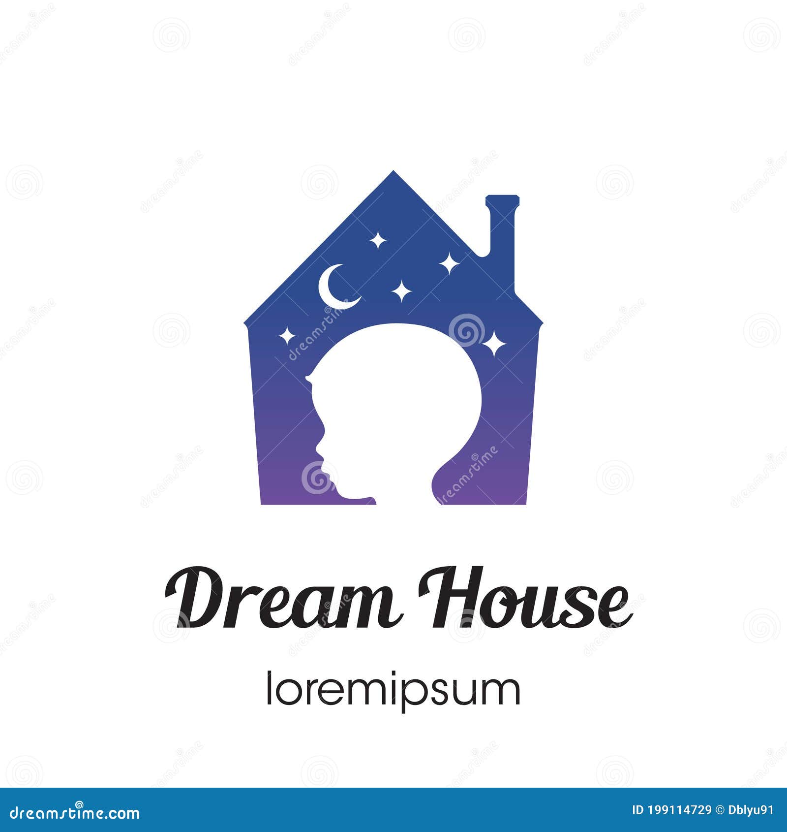 Dream House Logo or Symbol Template Design Stock Vector - Illustration ...