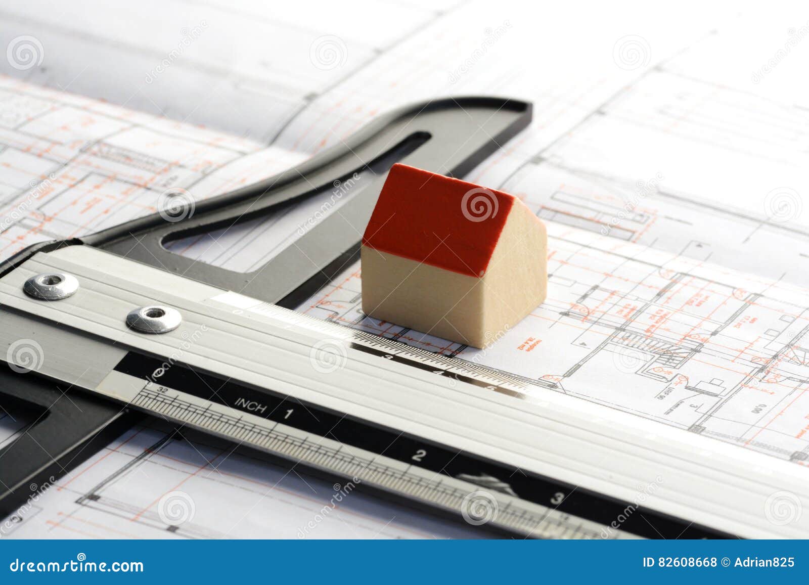 Dream House Planning with Architecture Plan, Small Model House and ...