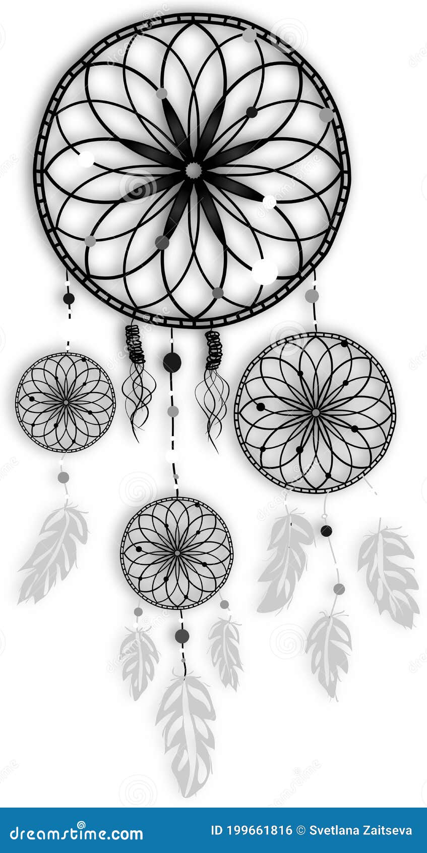 Dream Hunters. Vector Illustration In The Doodle Style. | CartoonDealer ...