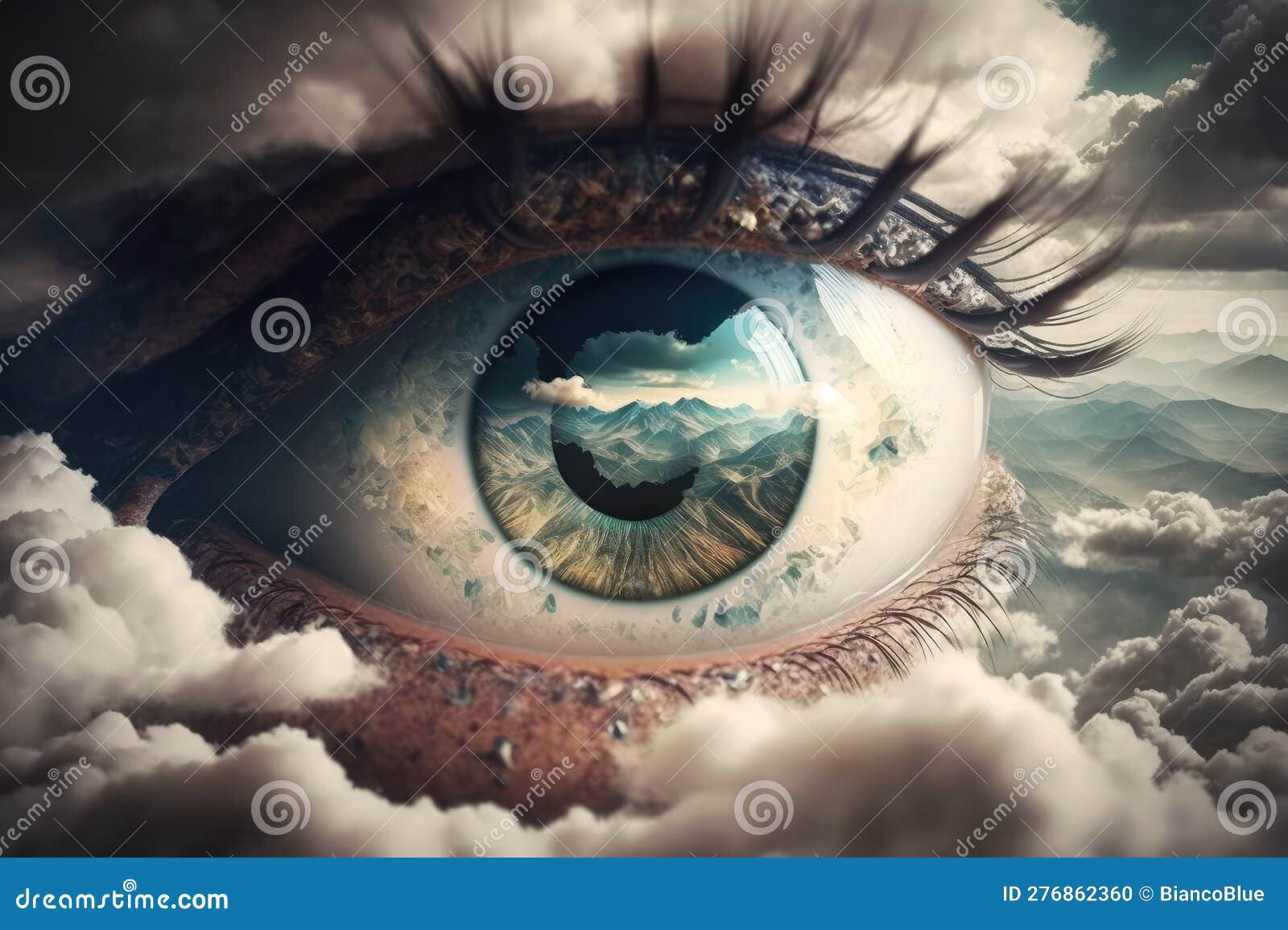 Dream and Imagination through Human Vision Eye Sight into the Cloud in ...