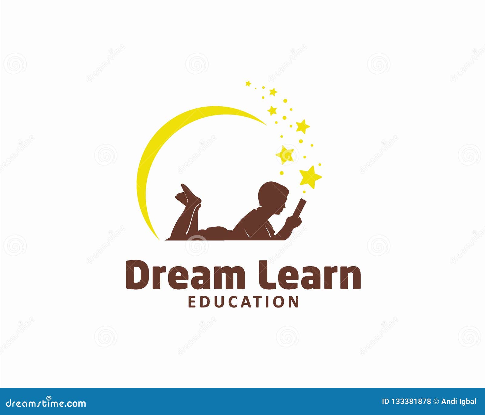 Dream Learn Logo Design Concept for Education Logo Template Stock ...