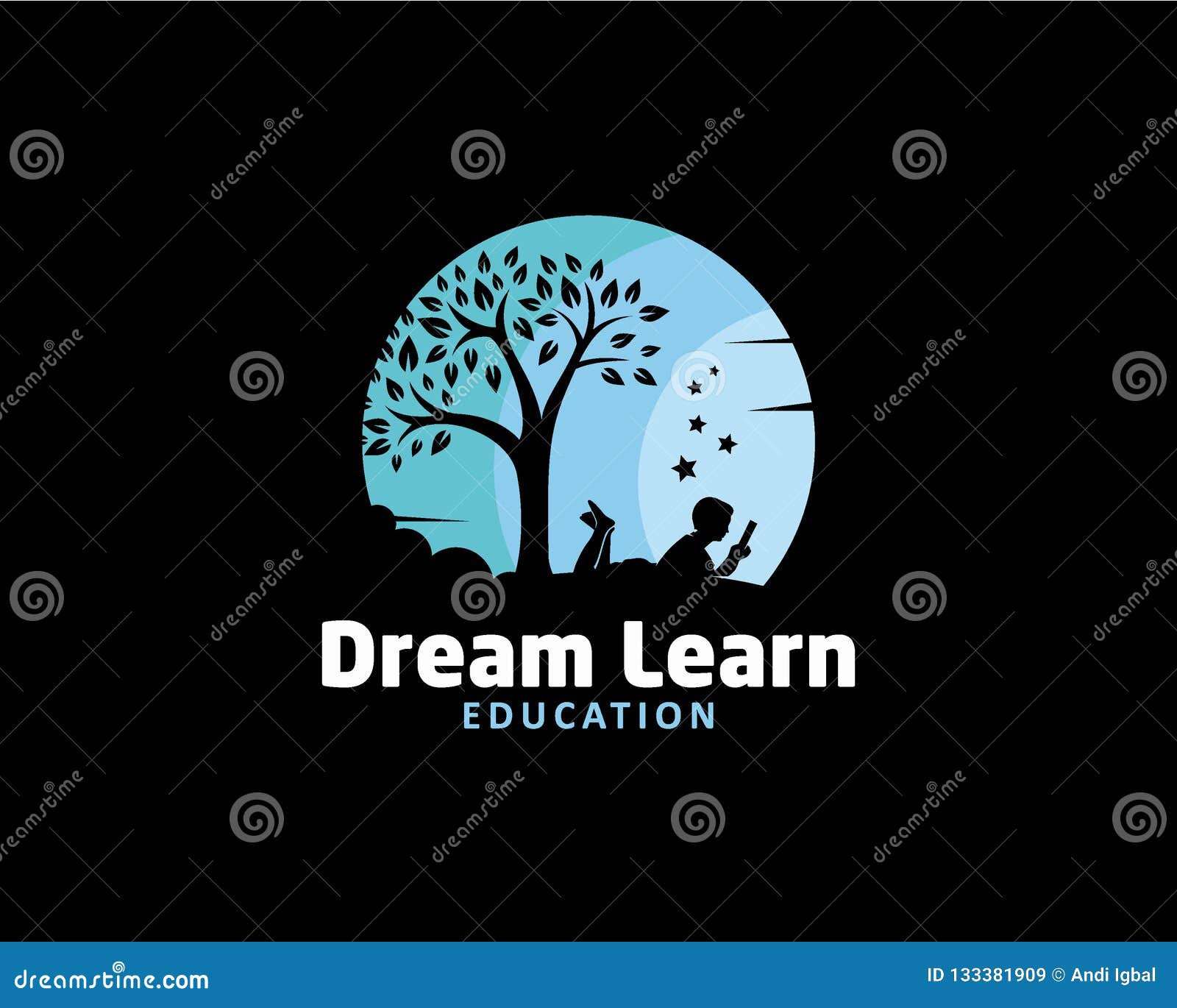 Dream Learn Logo Design Concept for Education Logo Template Stock ...