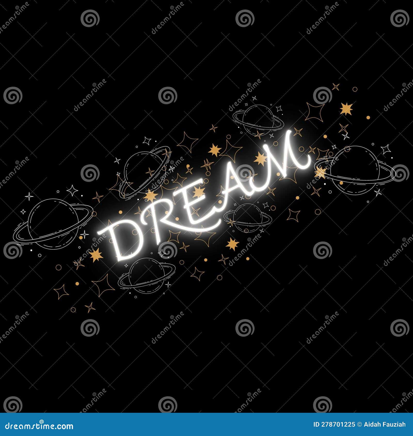Dream Lettering Illustrations and Animations Stock Illustration ...