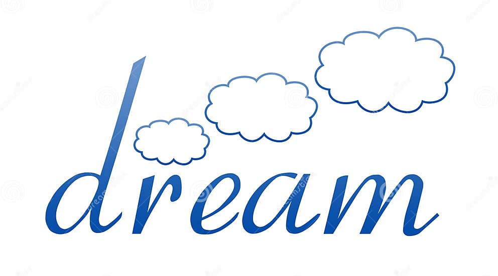 Dream Logo stock illustration. Illustration of goals, asleep - 6057612