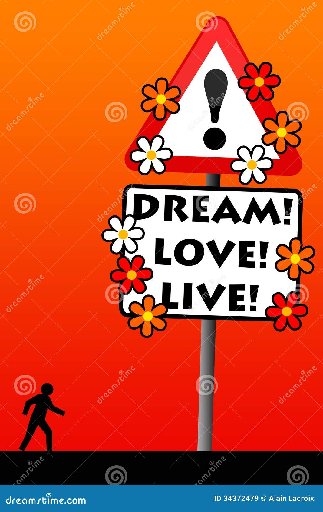 Dream love live stock illustration. Illustration of optimism - 34372479