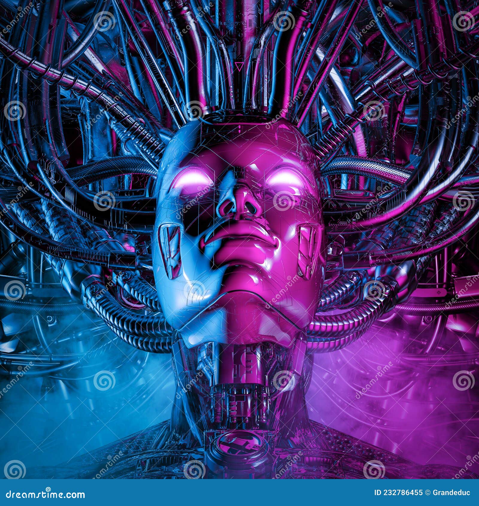 Dream of the machine stock illustration. Illustration of chrome - 232786455