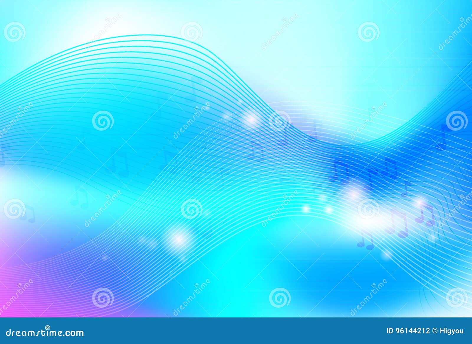 Dream Music stock illustration. Illustration of notes - 96144212